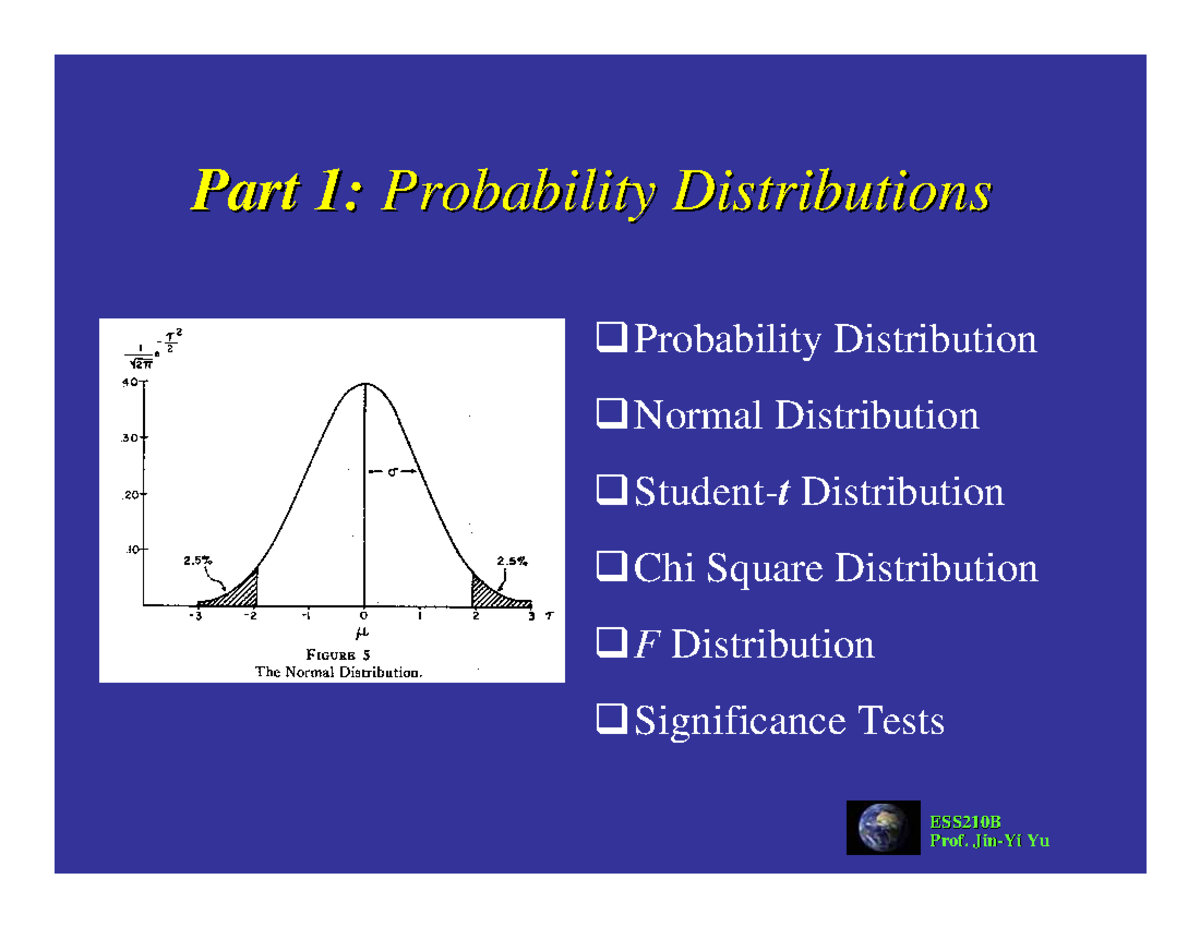 Lecture.2 - ESS210BESS210B Part 1: Part 1: Probability ...