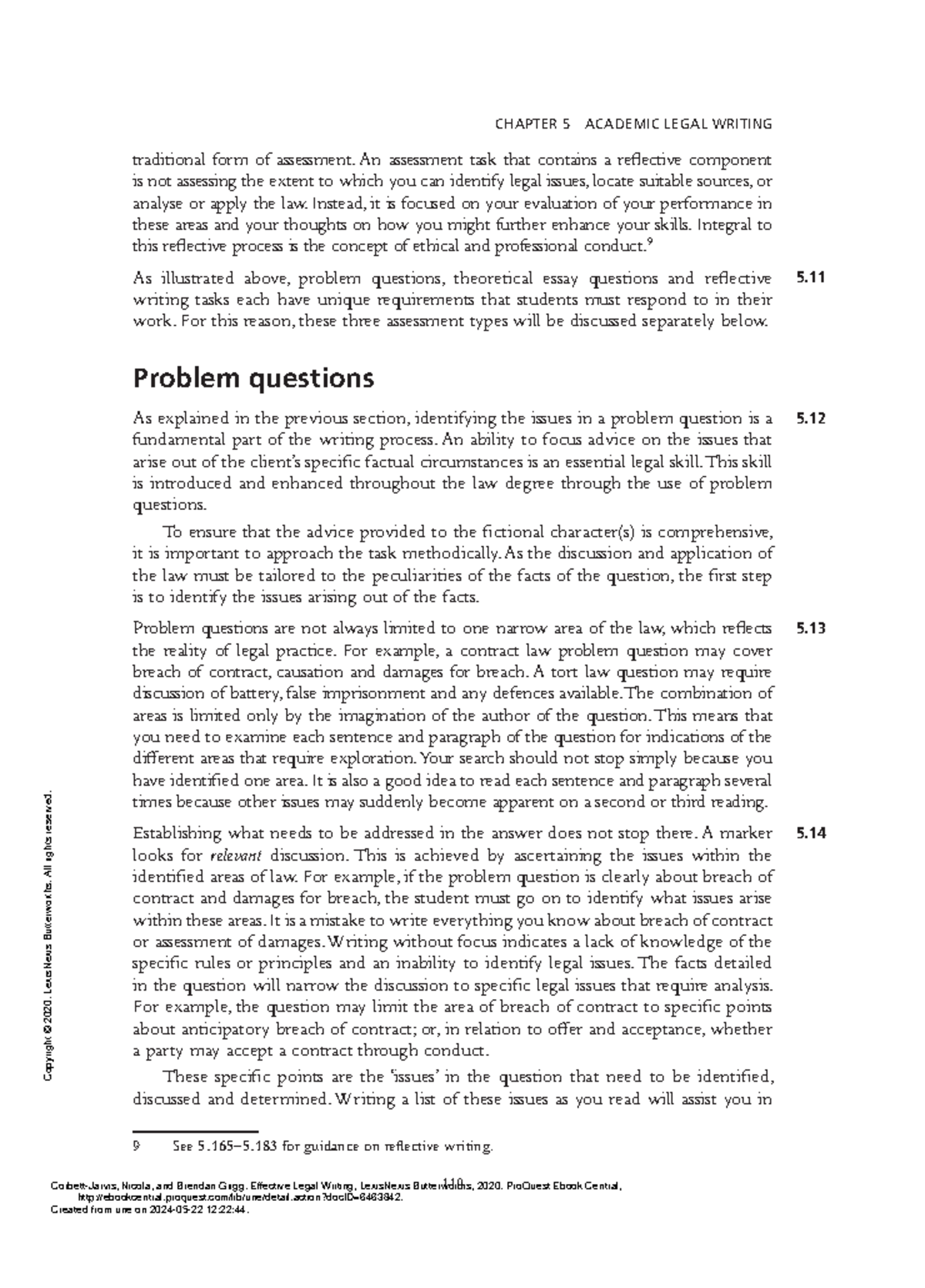 Effective Legal Writing - (Pg 135-171) - ChApter 5 ACAdemiC LegAL ...