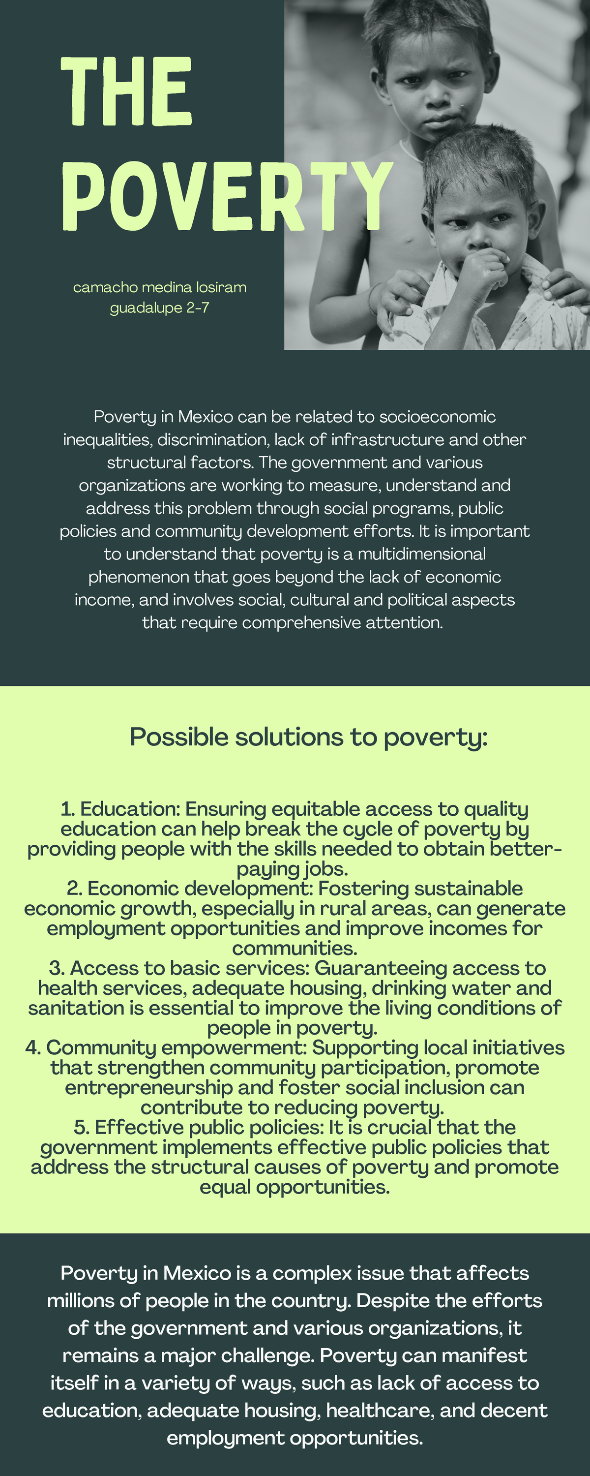 LGCM Project Unit 1 - bsjsjs - Poverty in Mexico can be related to ...