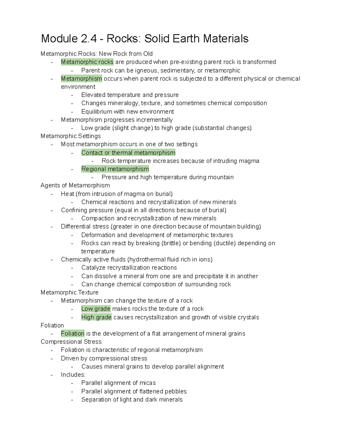 Module 2.4 - Rocks Solid Earth Materials - Module 2 - Rocks: Solid ...