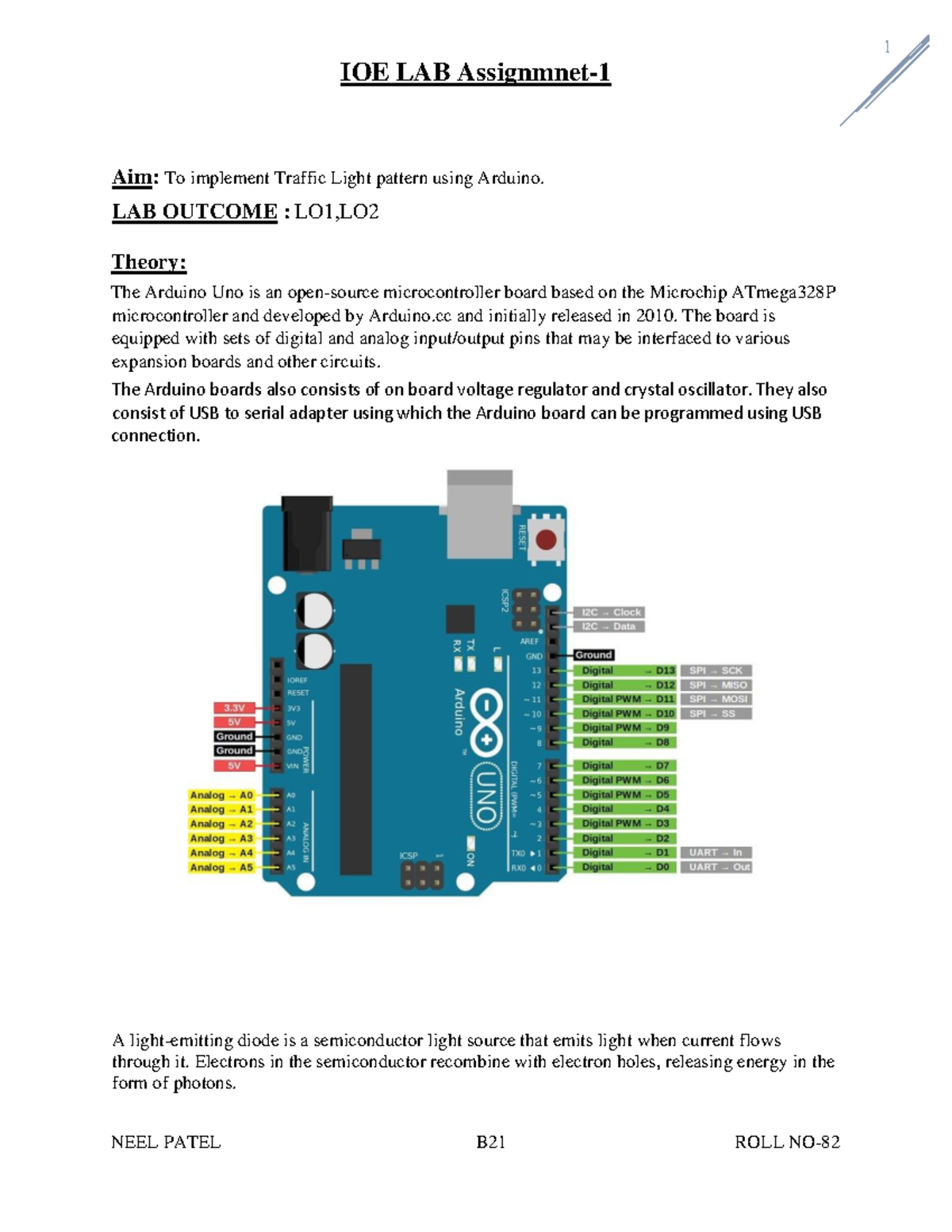 IOE1 - IOE practical one - IOE LAB Assignmnet- 1 Aim: To implement ...