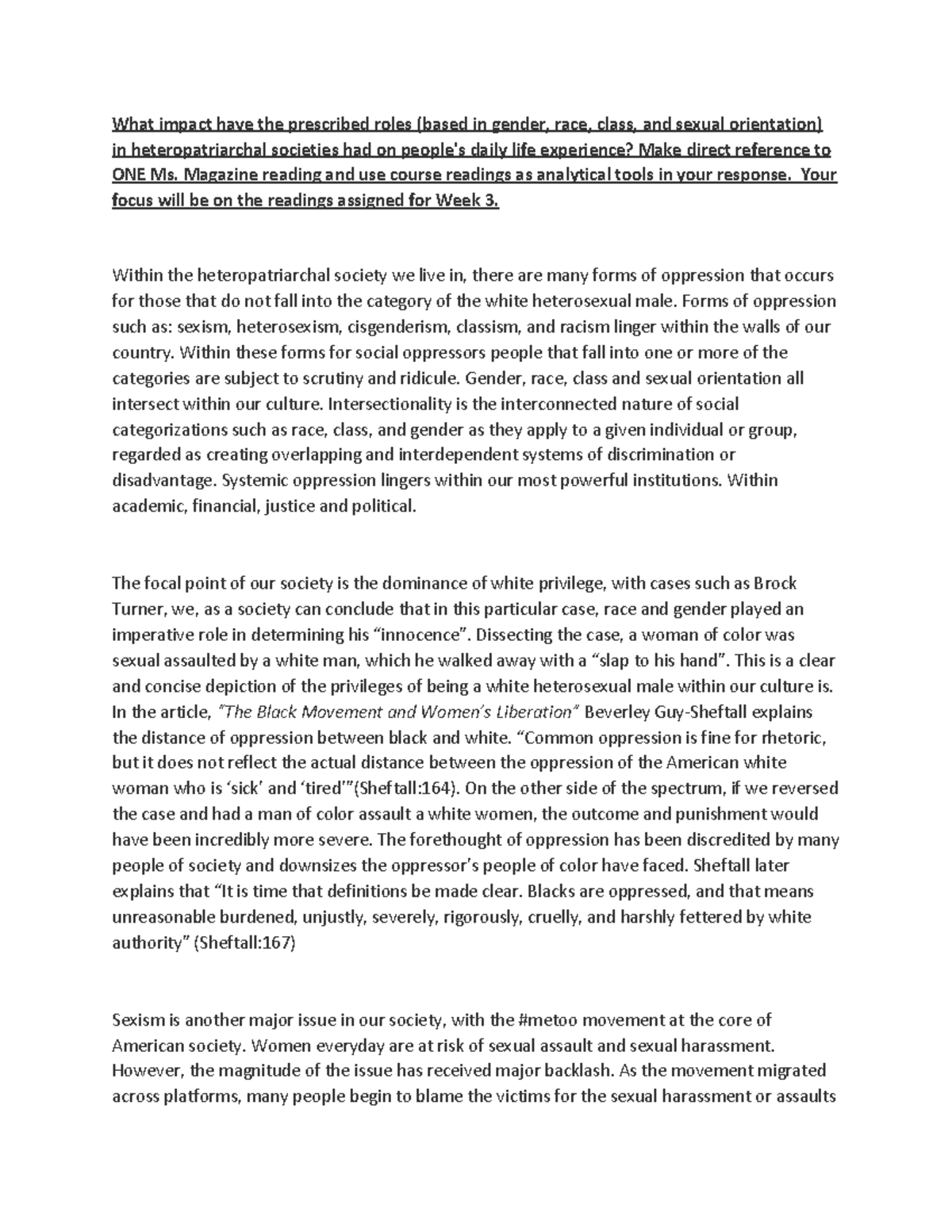 Woman at Point Zero Summary - What impact have the prescribed roles ...