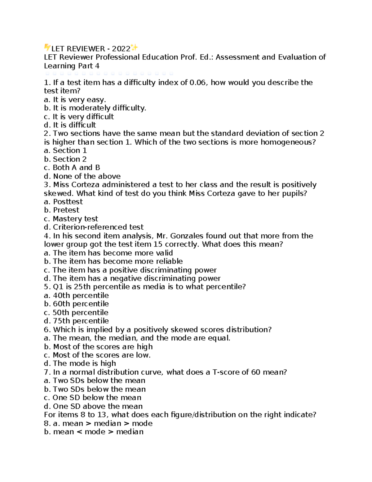 English Literature - LET REVIEWER - 2022 LET Reviewer Professional ...