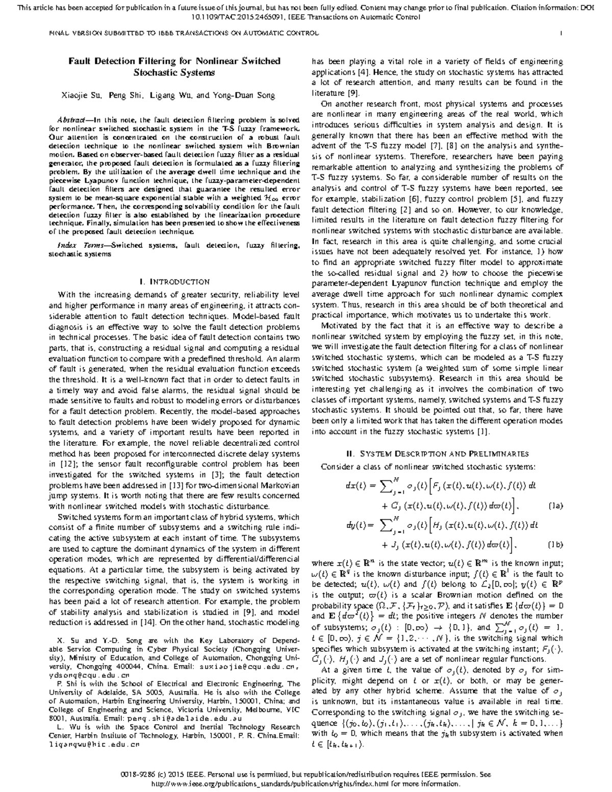 Su Et Al 2016 Fault Detection Filtering For Nonlinear Switched Stochastic Systems 0018