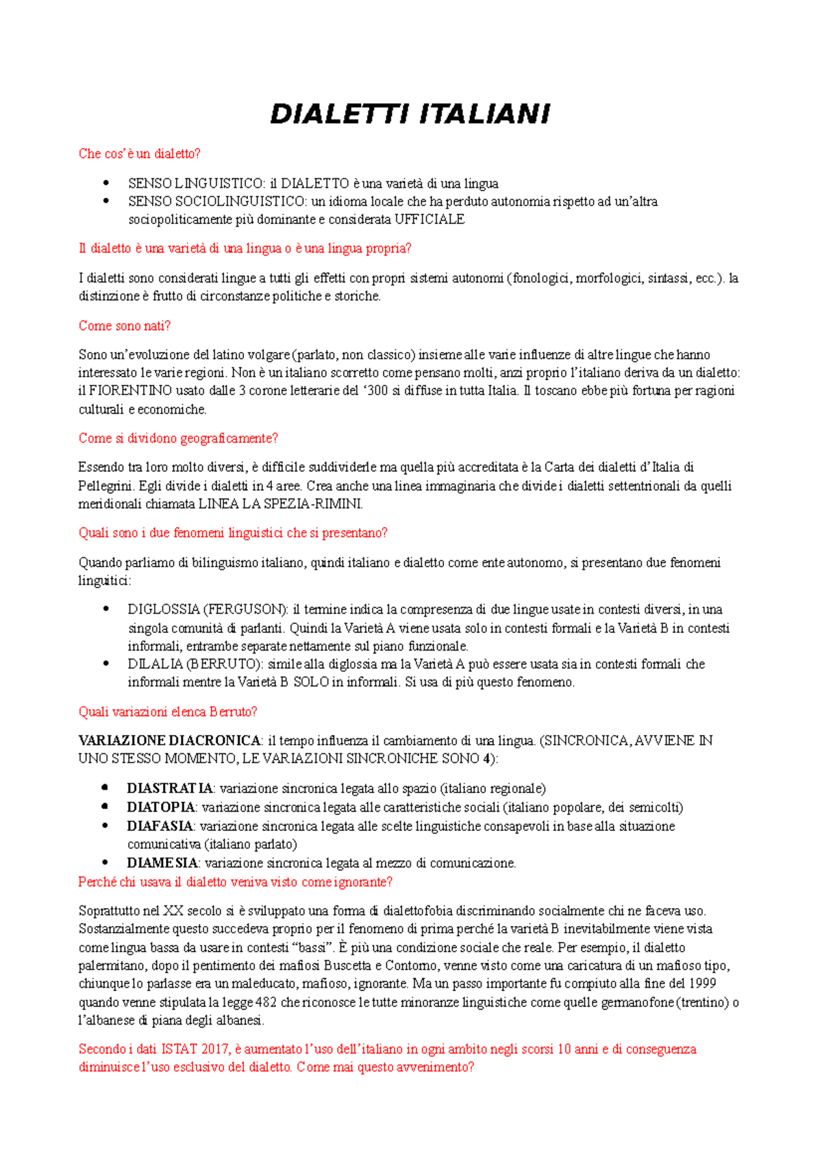 Dialetti Italiani - DIALETTI ITALIANI Che cos’è un dialetto? SENSO ...