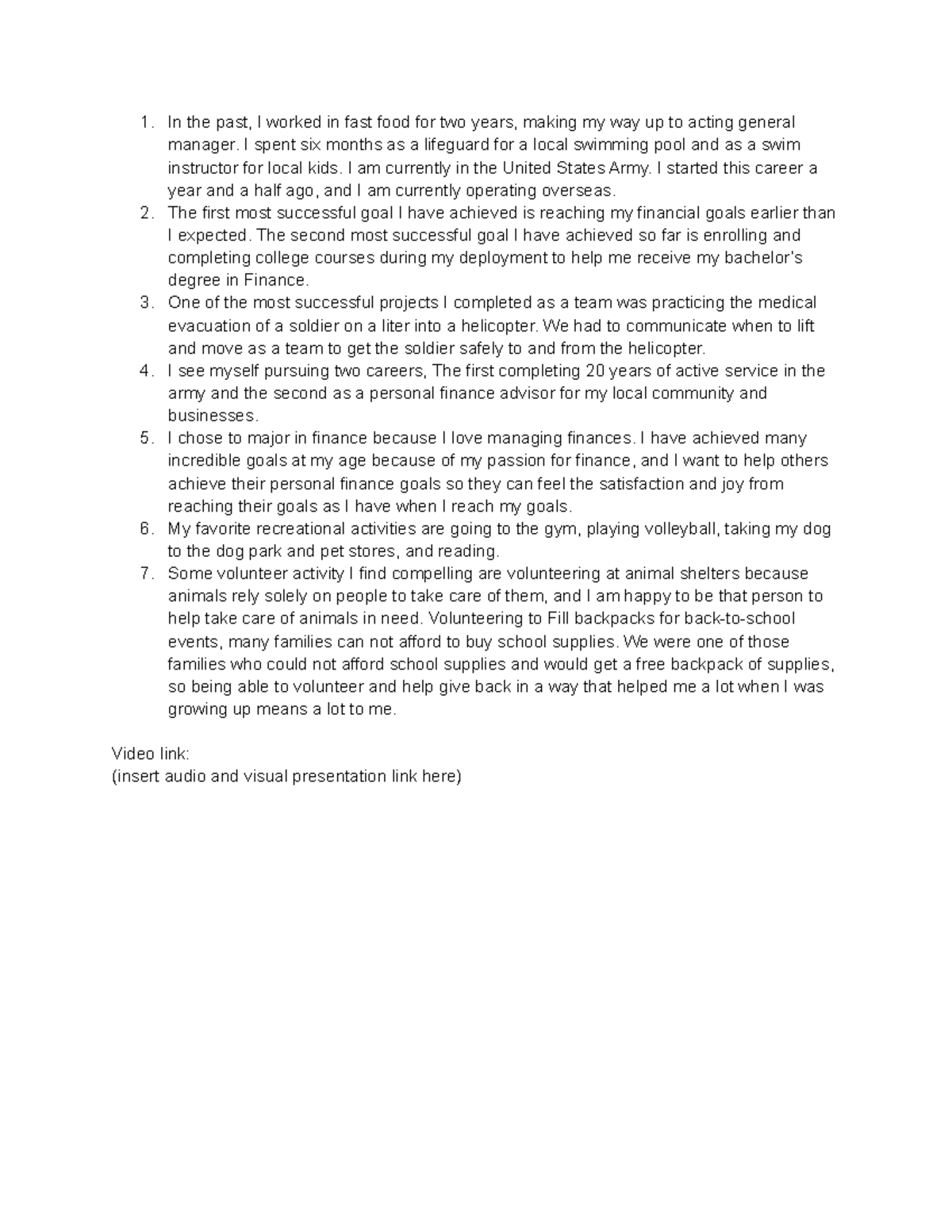 Unit 6 CS212 Assignment script - In the past, I worked in fast food for ... Unit 6 CS212 Assignment script - In the past, I worked in fast food for ...