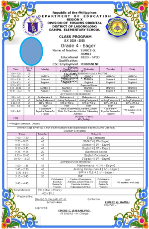 Research Cover Page - Dion - BEED- General - STUDENTS’ LEVEL OF ...