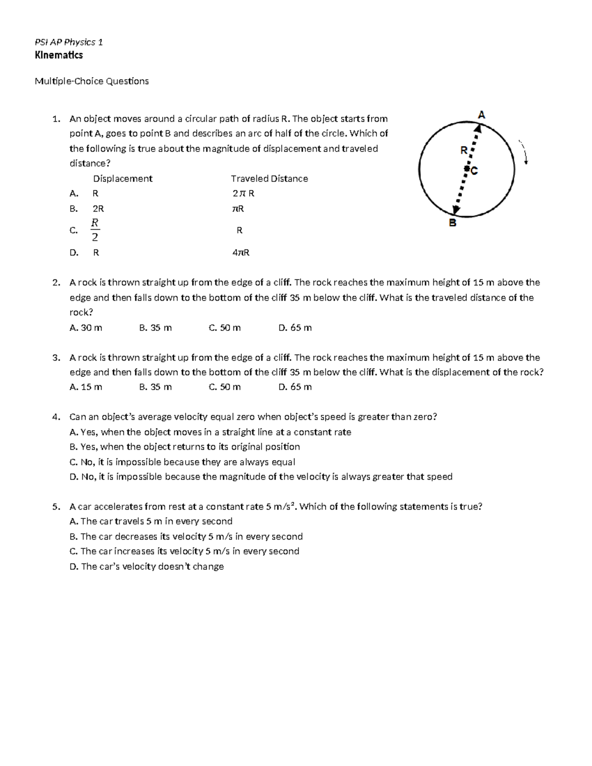 Ap-phys1 kinematics-2-d-practice-problems 2016-10-06 - PSI AP Physics 1 ...