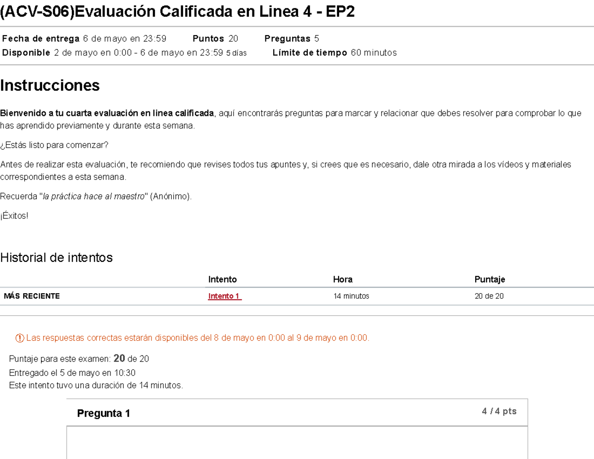 (ACV-S06)Evaluación Calificada en Linea 4 - EP2 Calculo PARA LA TOMA DE Decisiones (31699) - Studocu
