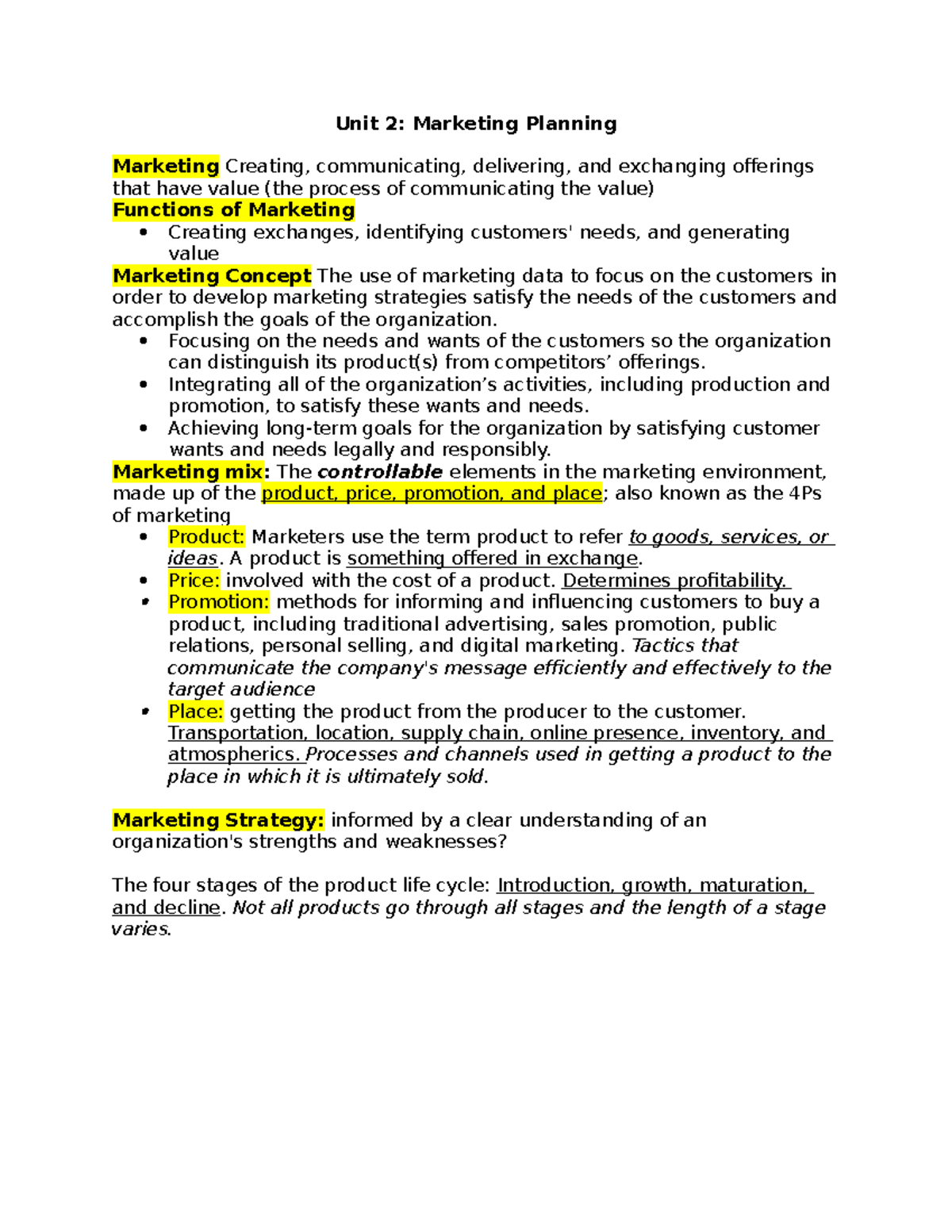 D077 Concepts in Marketing, Sales and Customer Contact - Full Study ...