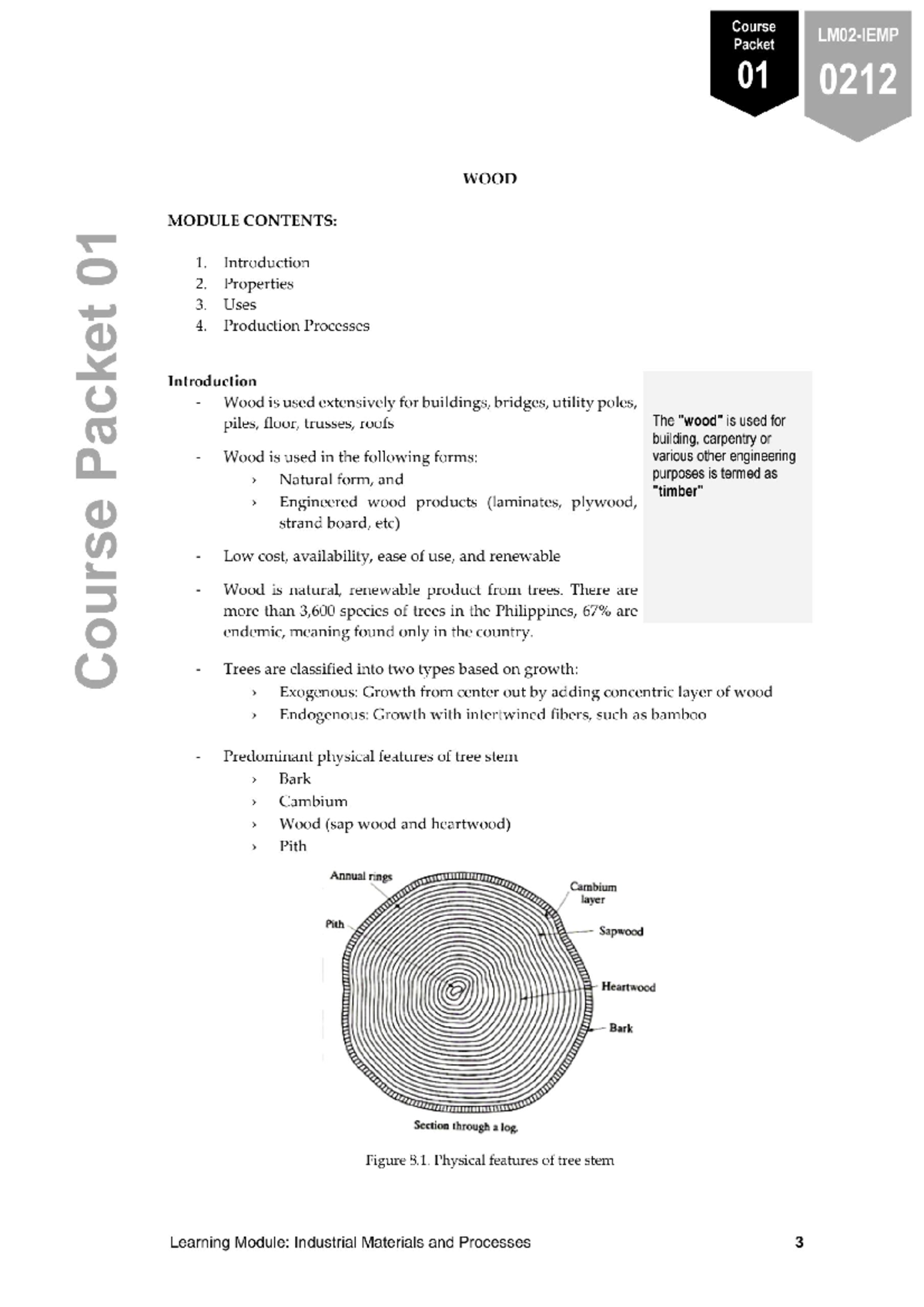Wood - properties of material - BS Civil Engineering - Studocu
