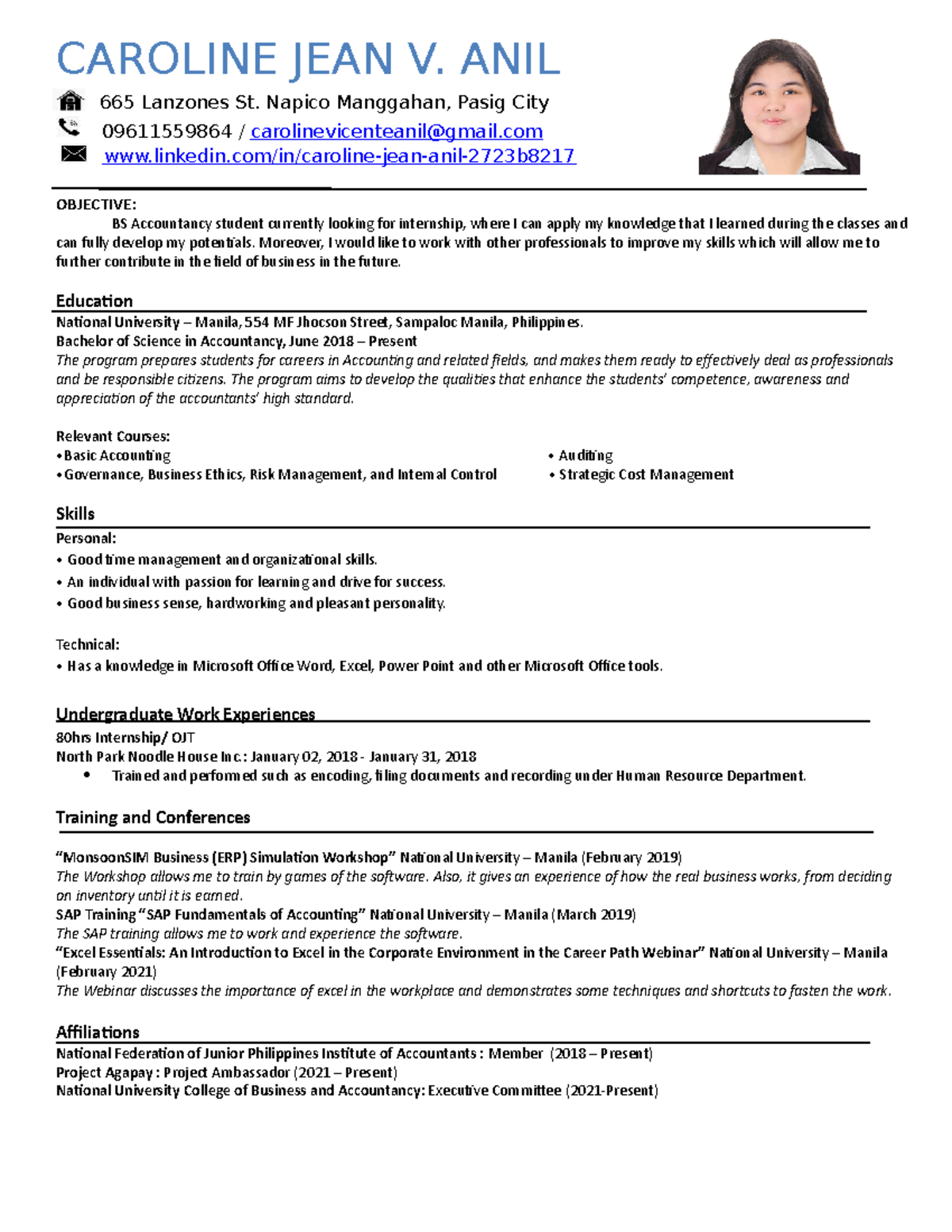 Anil-Resume - it was rightful to use so used it's as much as you can ...