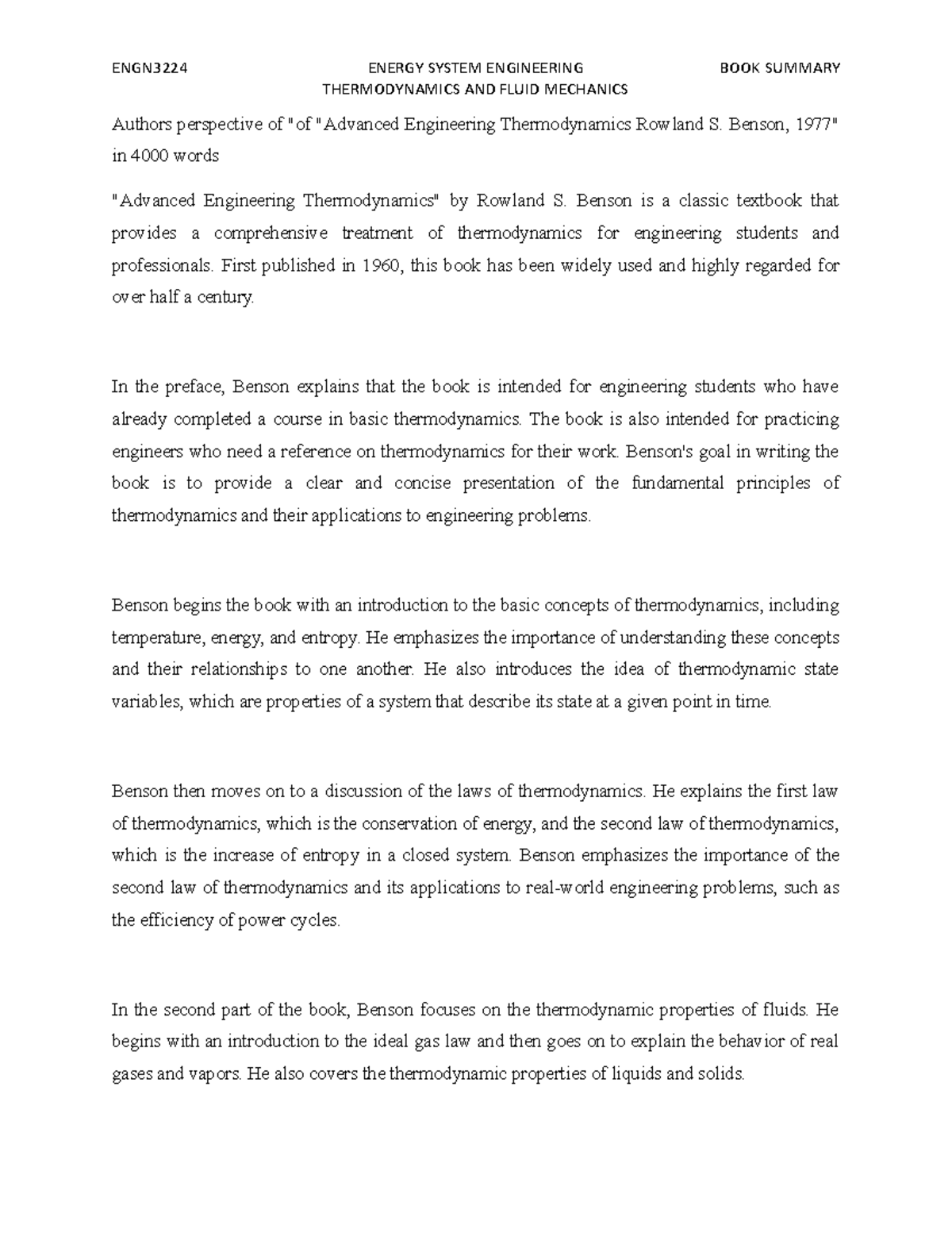 Authors perspective of Advanced Engineering Thermodynamics ...