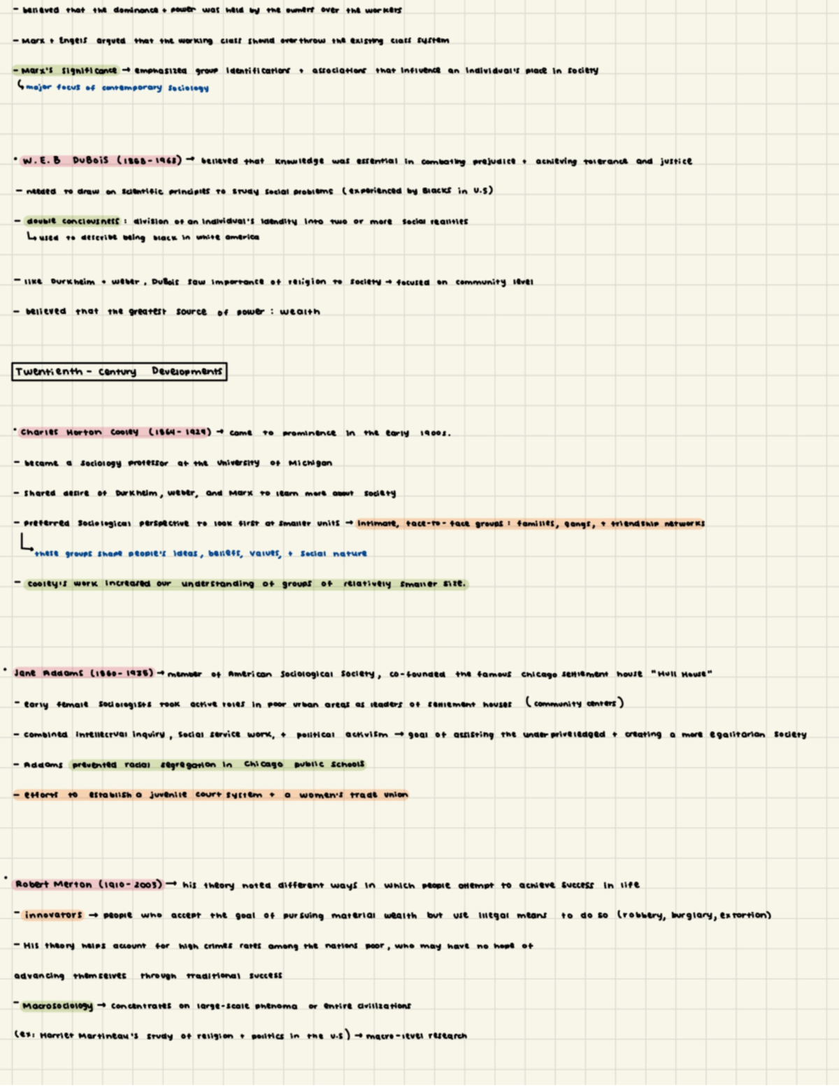 Sociology-04 - Chapter 1 (cont.) Twentieth Century developments ...