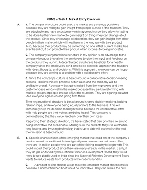 CHM1 Task 1 - S - Task 1 - CHM1 – Task 1 A. Self-Awareness: 5 Self ...