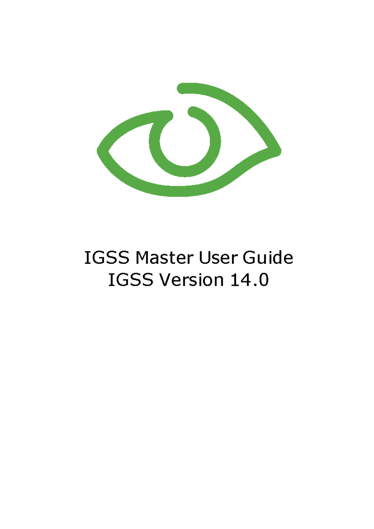 IGSSmaster - Scada IGSS - IGSS Master User Guide IGSS Version 14. The information provided in ...