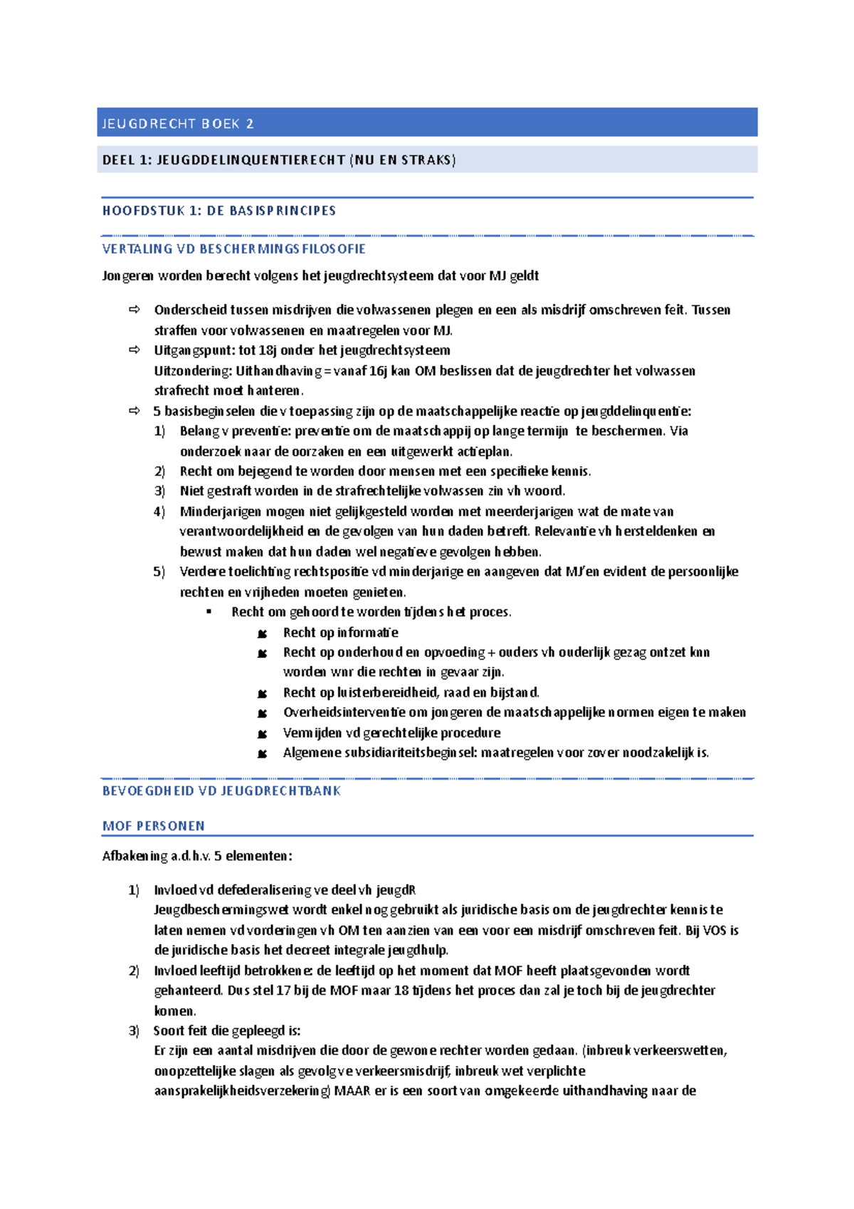 Jeugdrecht boek 2 - Boek 2 cursus 2018-2019 - JEUGDRECHT BOEK 2 DEEL 1 ...