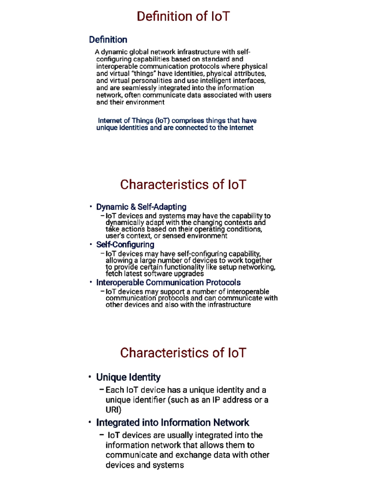 Internet of things module 1 complete notes - Definition of loT ...