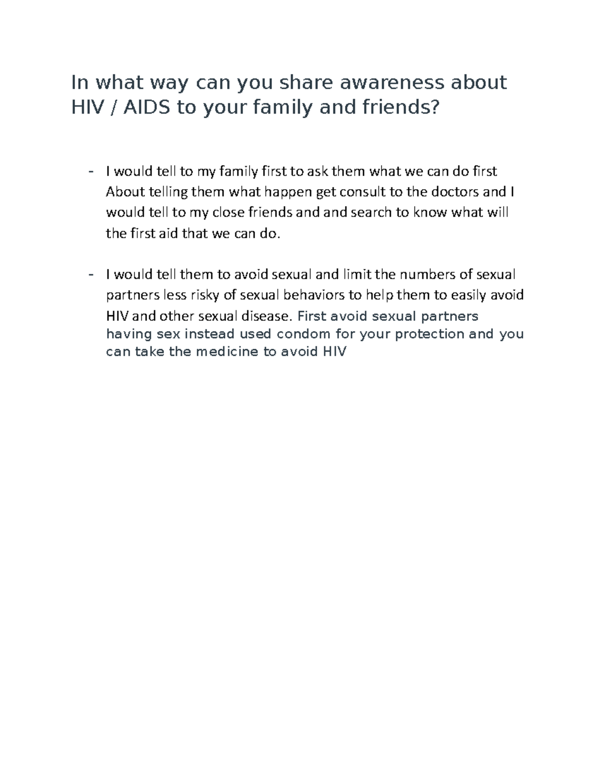 HIV (Activity 4) - it can help you to easily answer you school ...