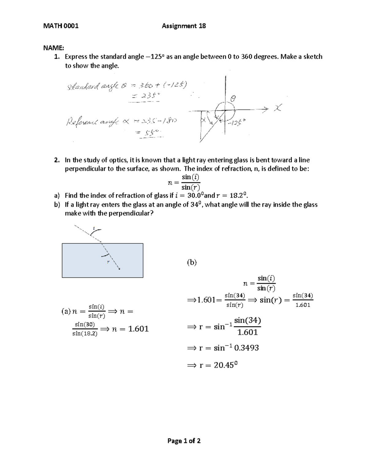 Math0001 Assignment 18 Sol Warning Tt Undefined Function 32 Math