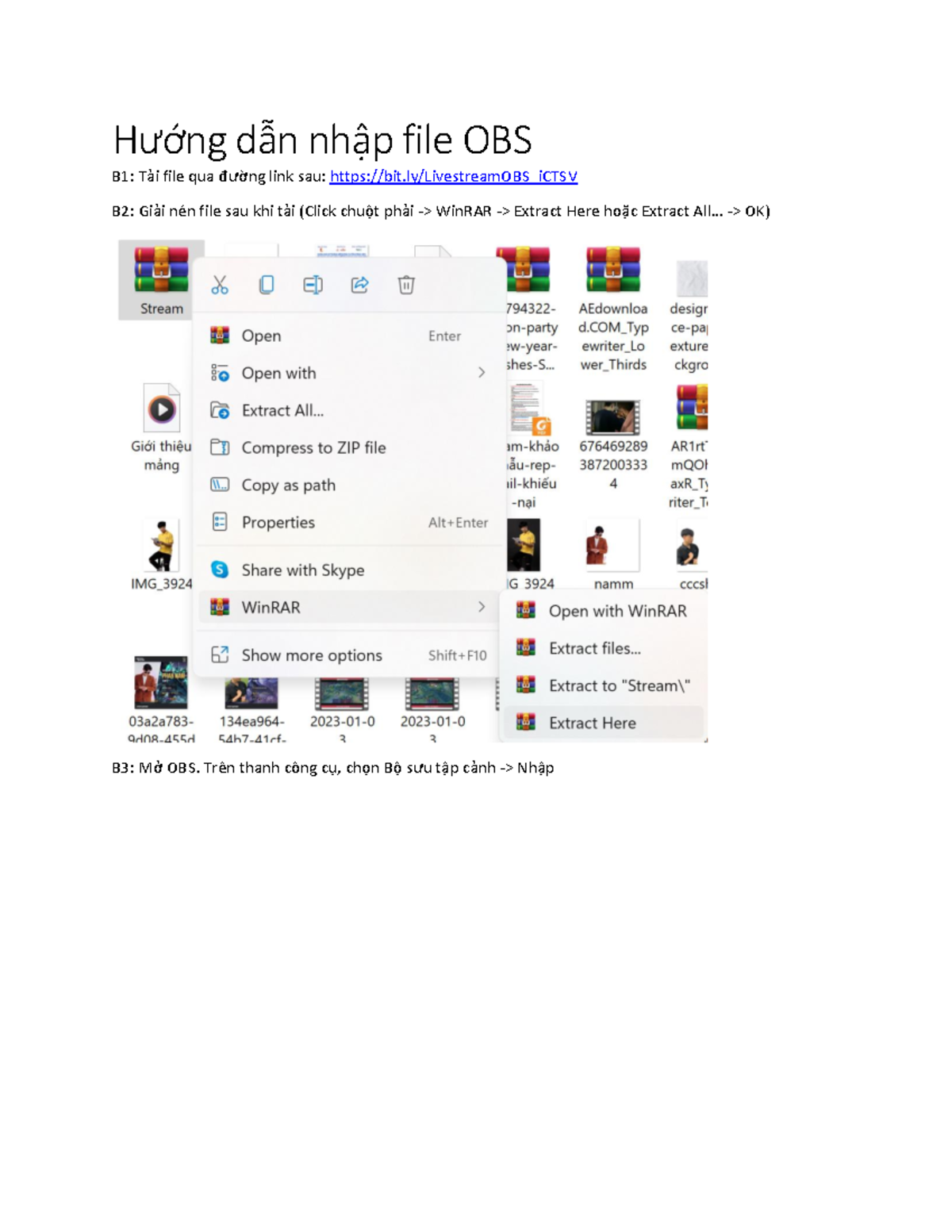 Hướng dẫn nhập file OBS và Livestream YT - Hướng dẫn nhập file OBS B1 ...