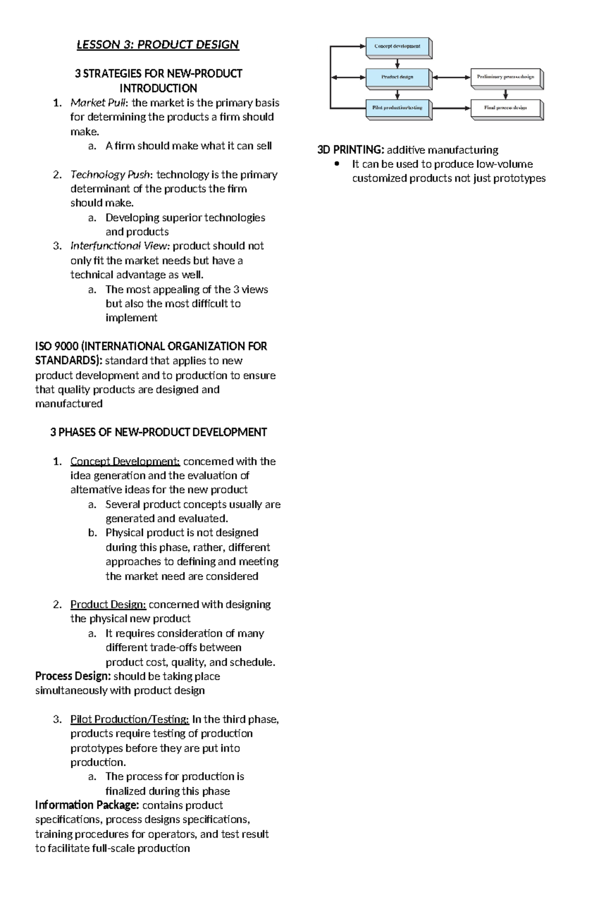 CHAP 3 TQM - LESSON 3: PRODUCT DESIGN 3 STRATEGIES FOR NEW-PRODUCT ...