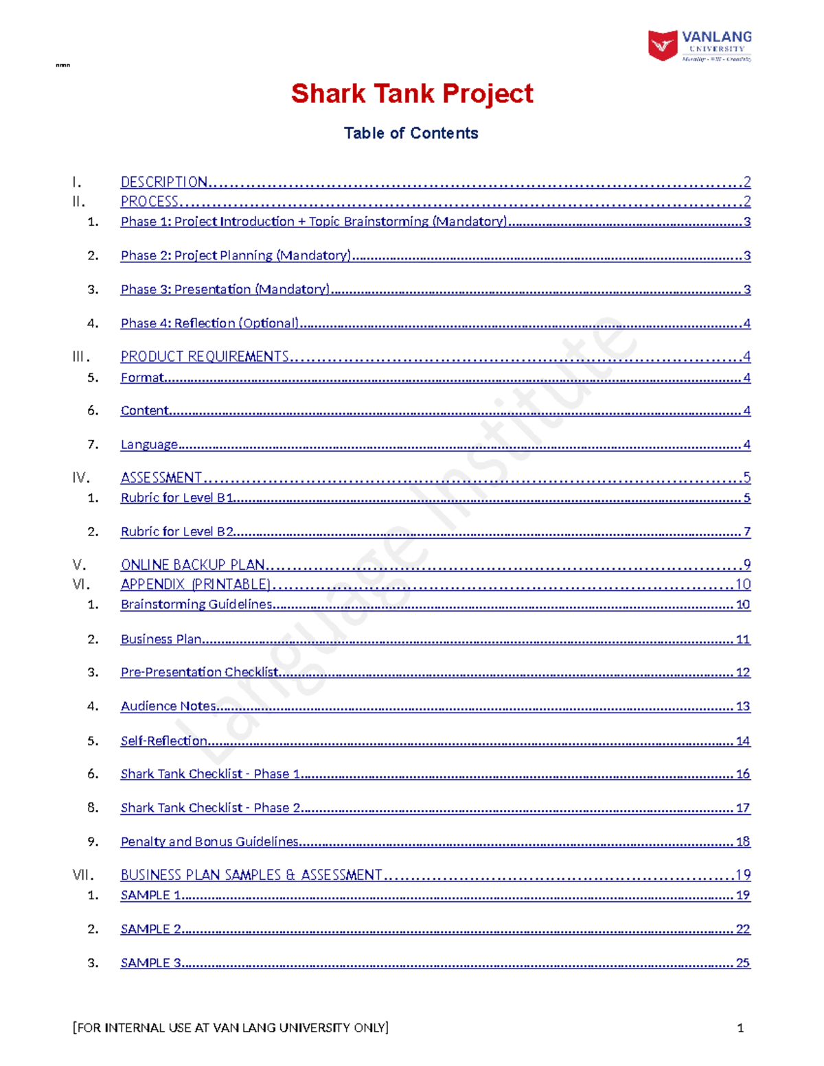 PDF PBA Manual - Shark Tank Project - nnnn Shark Tank Project [FOR ...