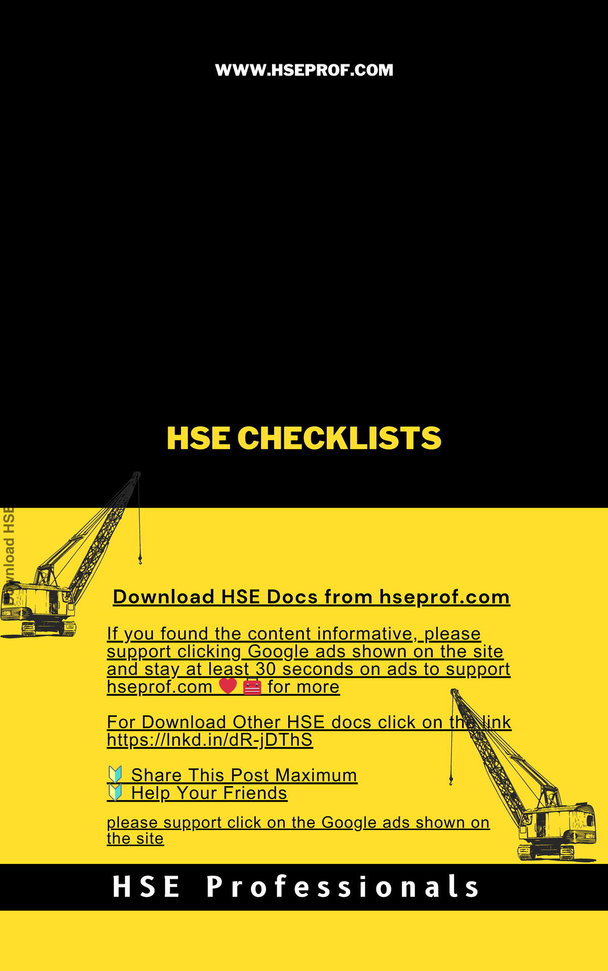 HSE Checklist ️ 1707659387 - HSE CHECKLISTS H S E P r o f e s s i o n a ...