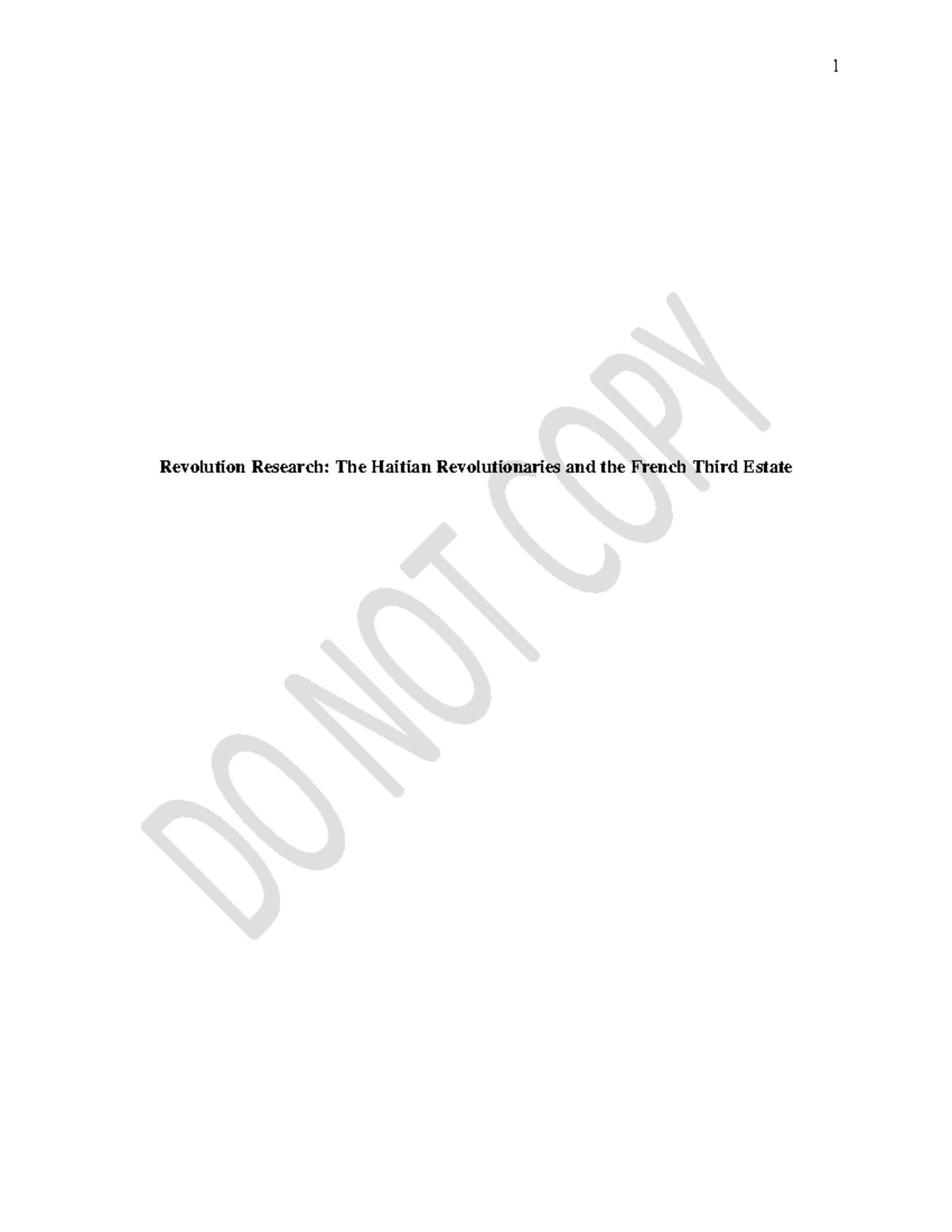 4 - Assignments completed in my bachelors degree - Revolution Research ...