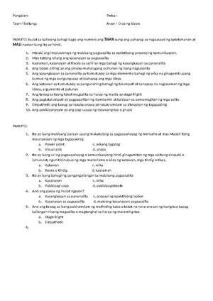 Reading Booklet Filipino-1 - READING Booklet NAME OF PUPIL HERE ...