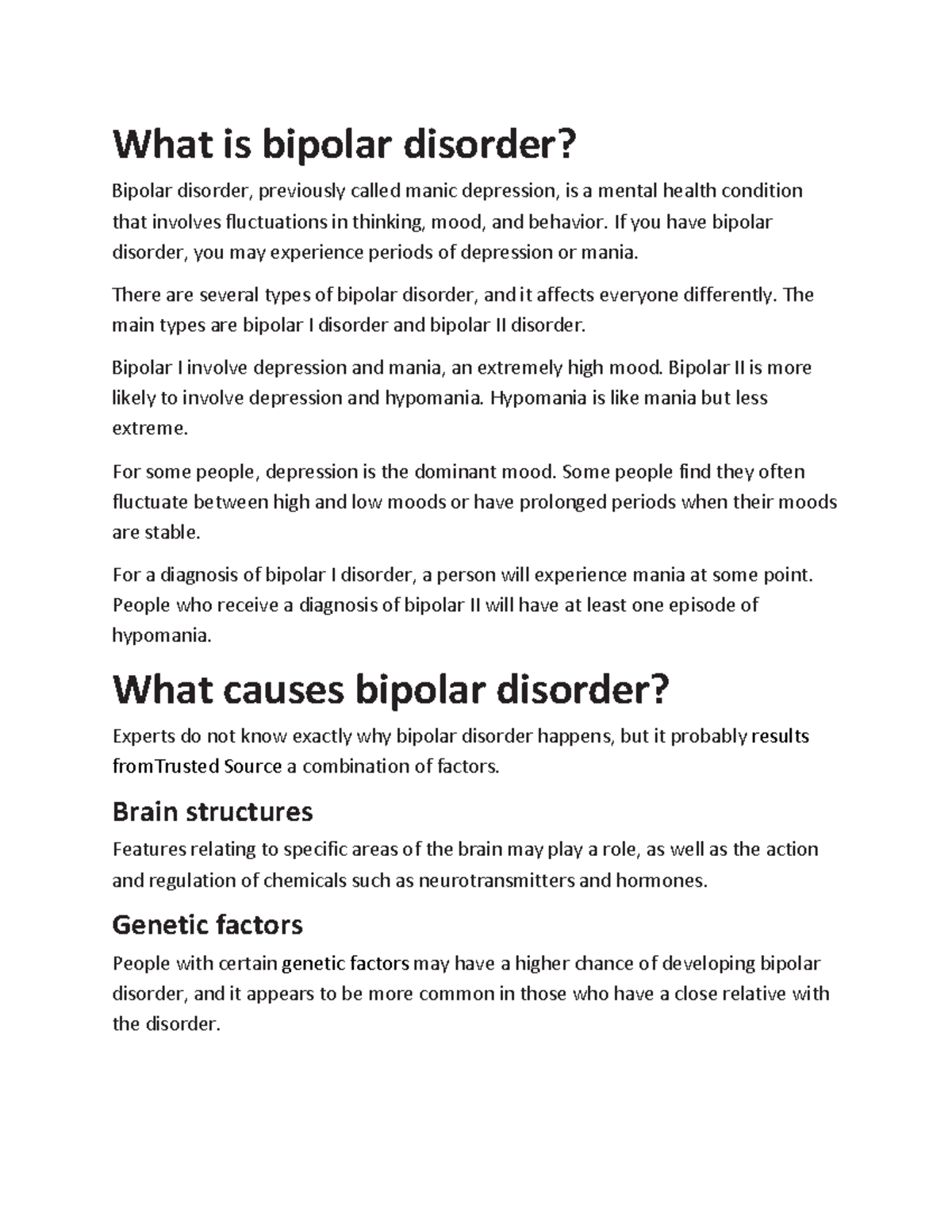 What Is Bipoler Disorder Notes - What is bipolar disorder? Bipolar ...