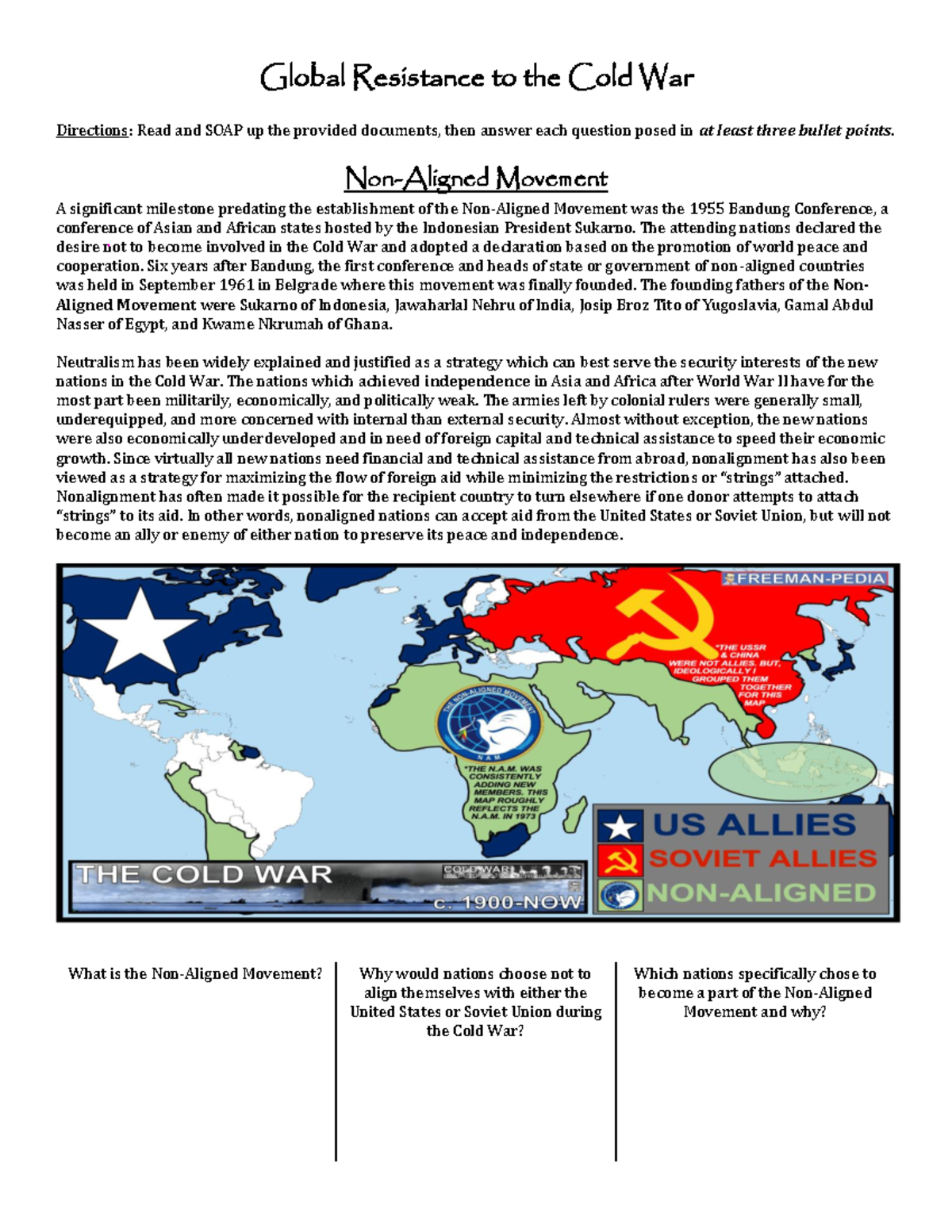 Global Resistance to the Cold War HW 2022 - Global Resistance to the ...