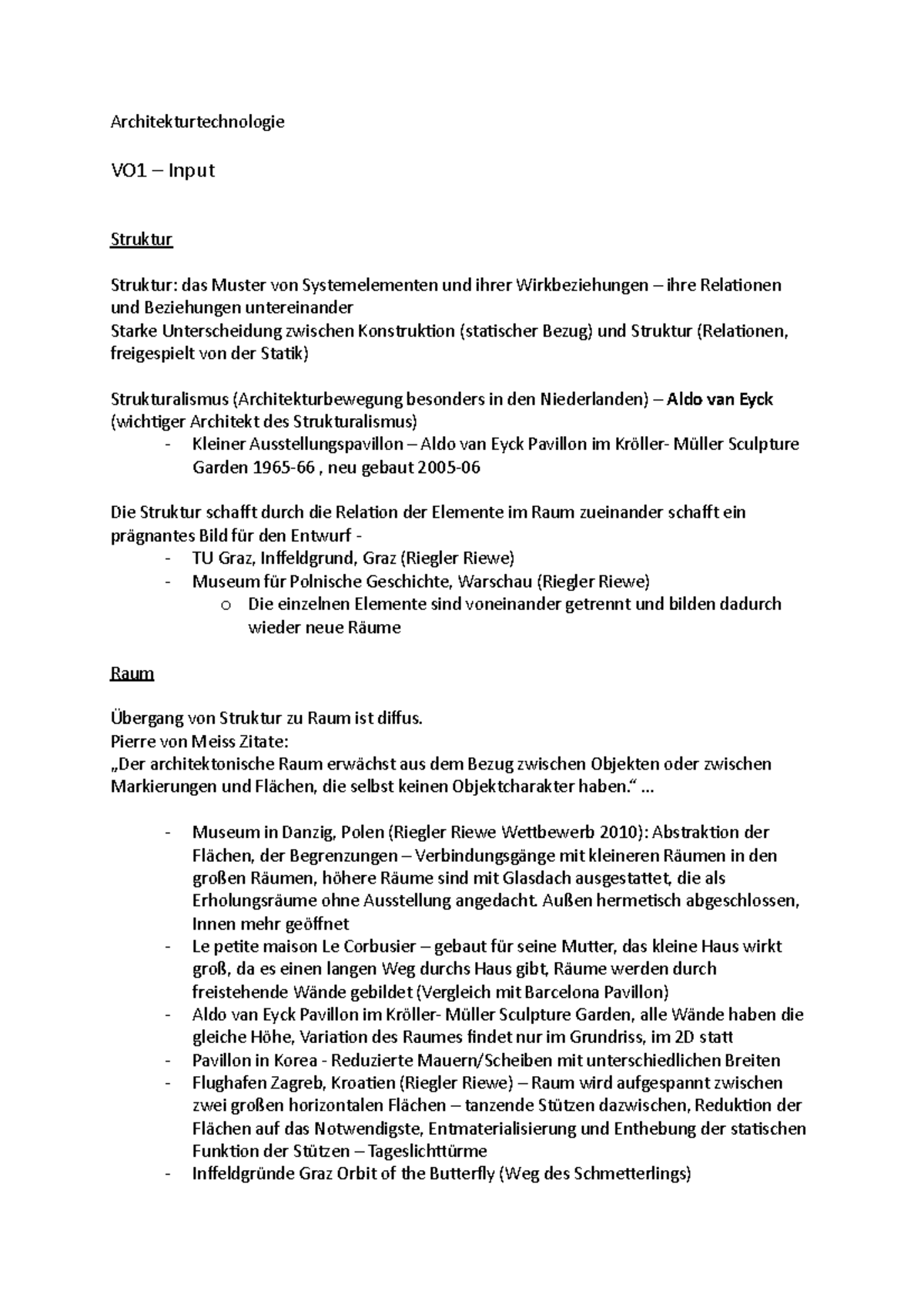 Architekturtechnologie - Pierre von Meiss Zitate: „Der architektonische ...