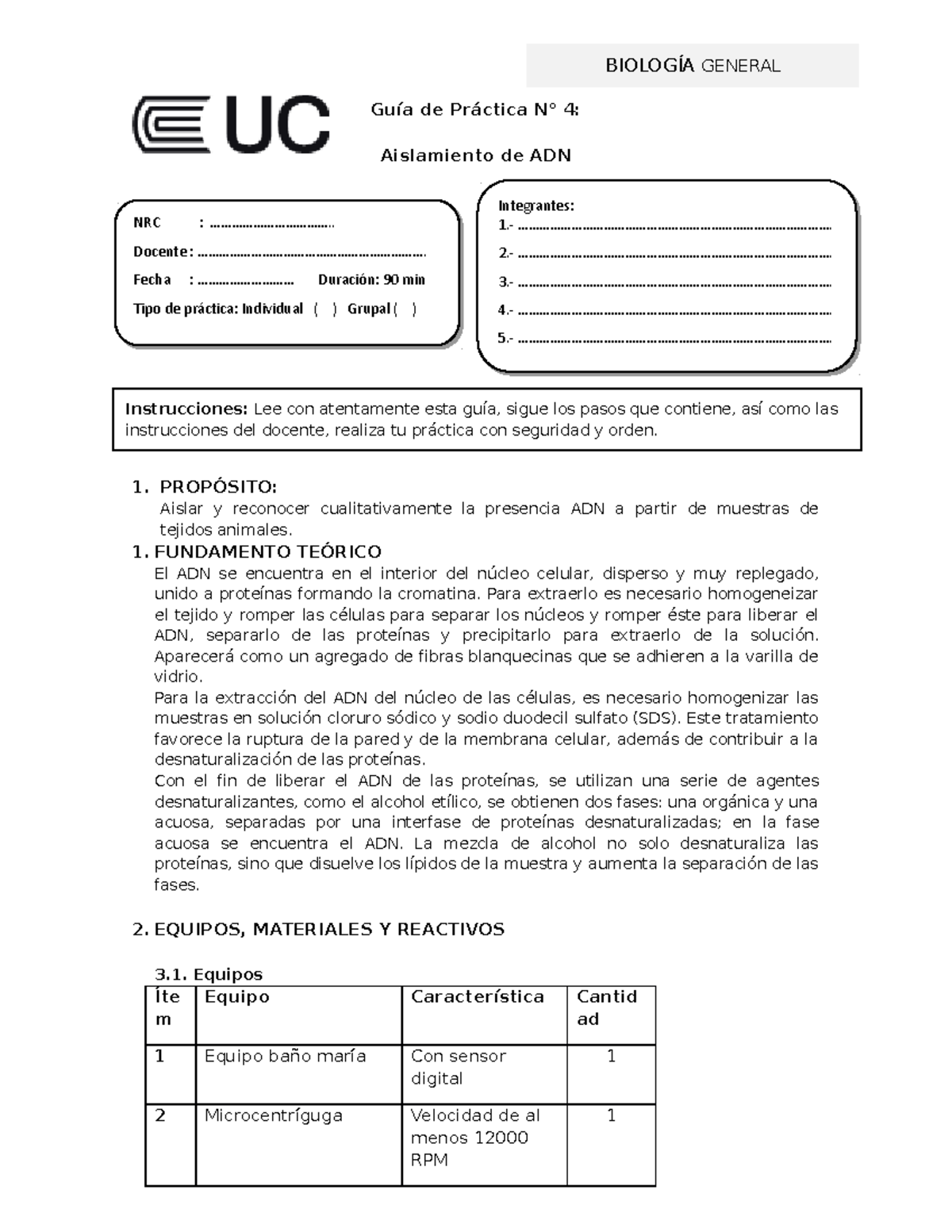 GUIA DE Practica N 4 - dsasdasd - Guía de Práctica N° 4: Aislamiento de ...