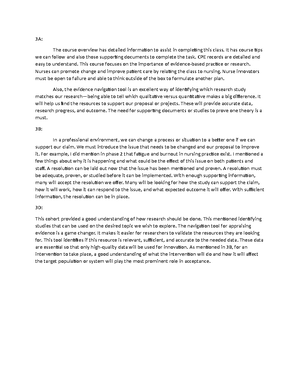 Evidence-Based Innovation Plan 04 - D031 - WGU - Studocu