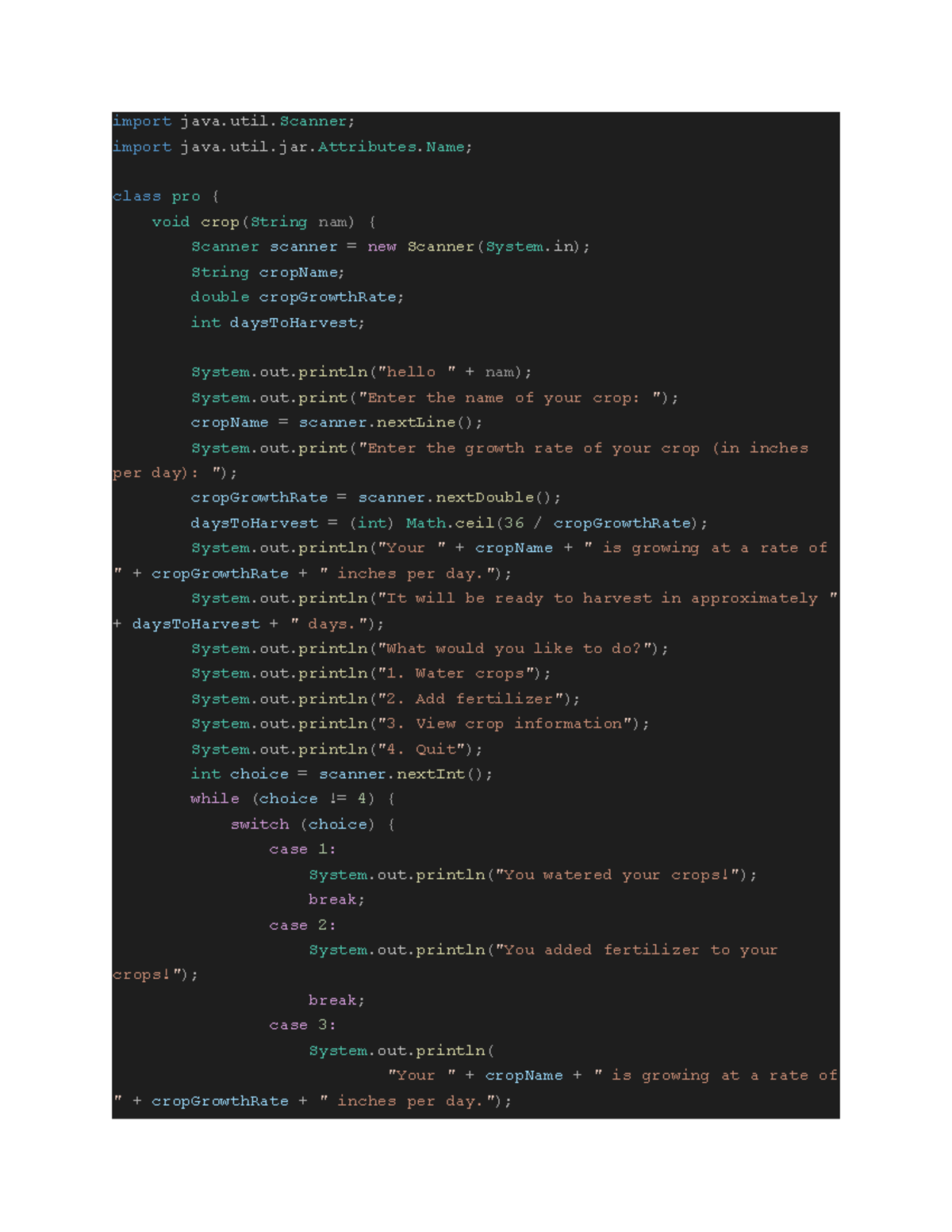 JPR Miicroporject - import java.util; import java.util.jar.Attributes ...