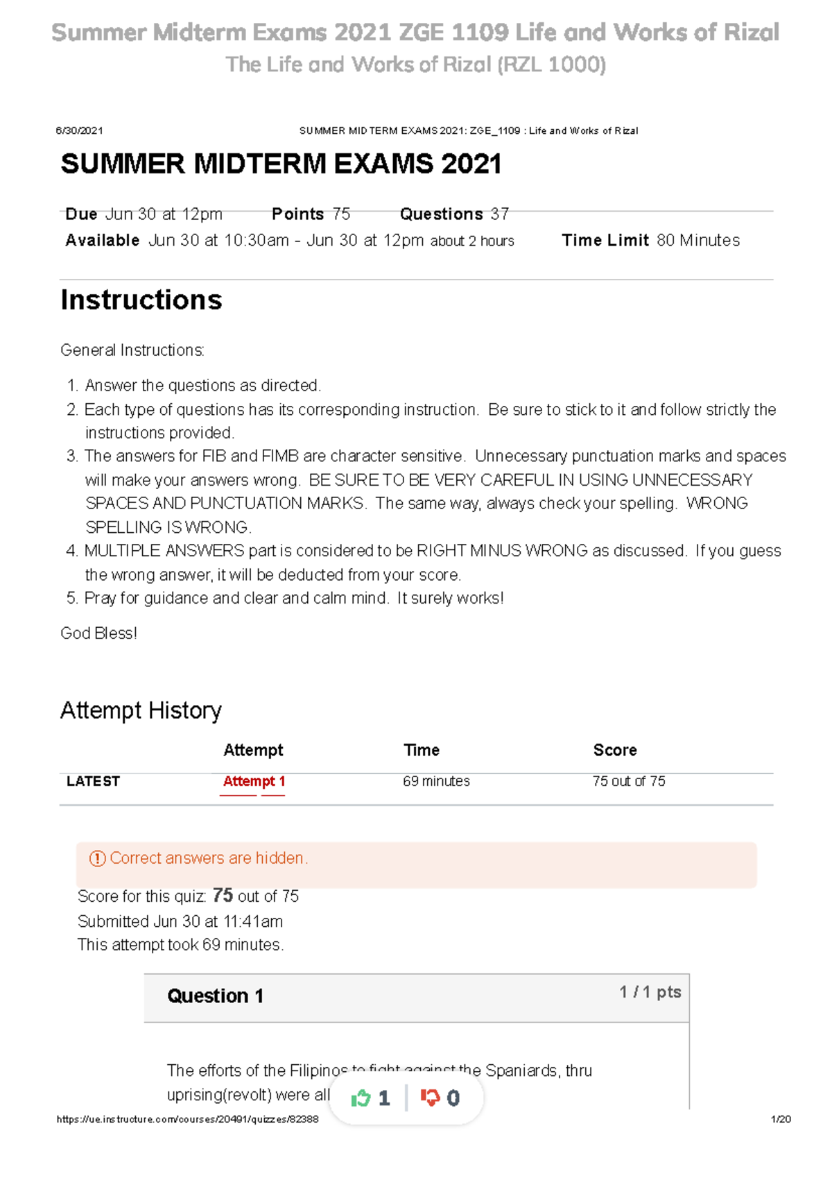 Summer-midterm-exams-2021-zge-1109-life-and-works-of-rizal compress - Summer Midterm Exams 2021 ...