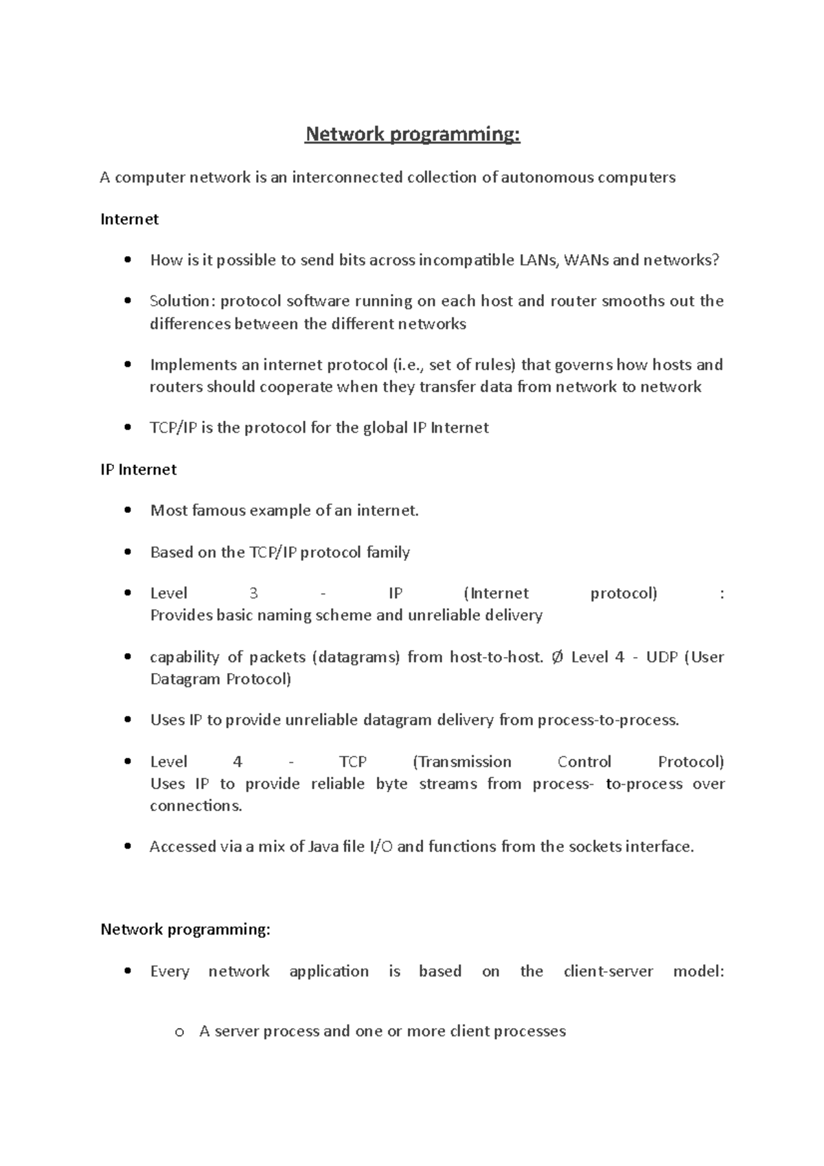 Network programming - , set of rules) that governs how hosts and ...
