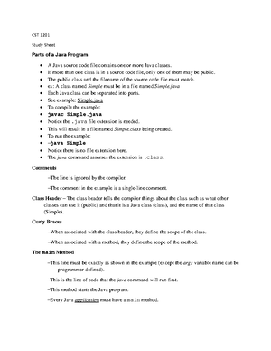 Chapter 8: Arrays and Array Algorithms Chapter 7: Windows GUI Classes ...