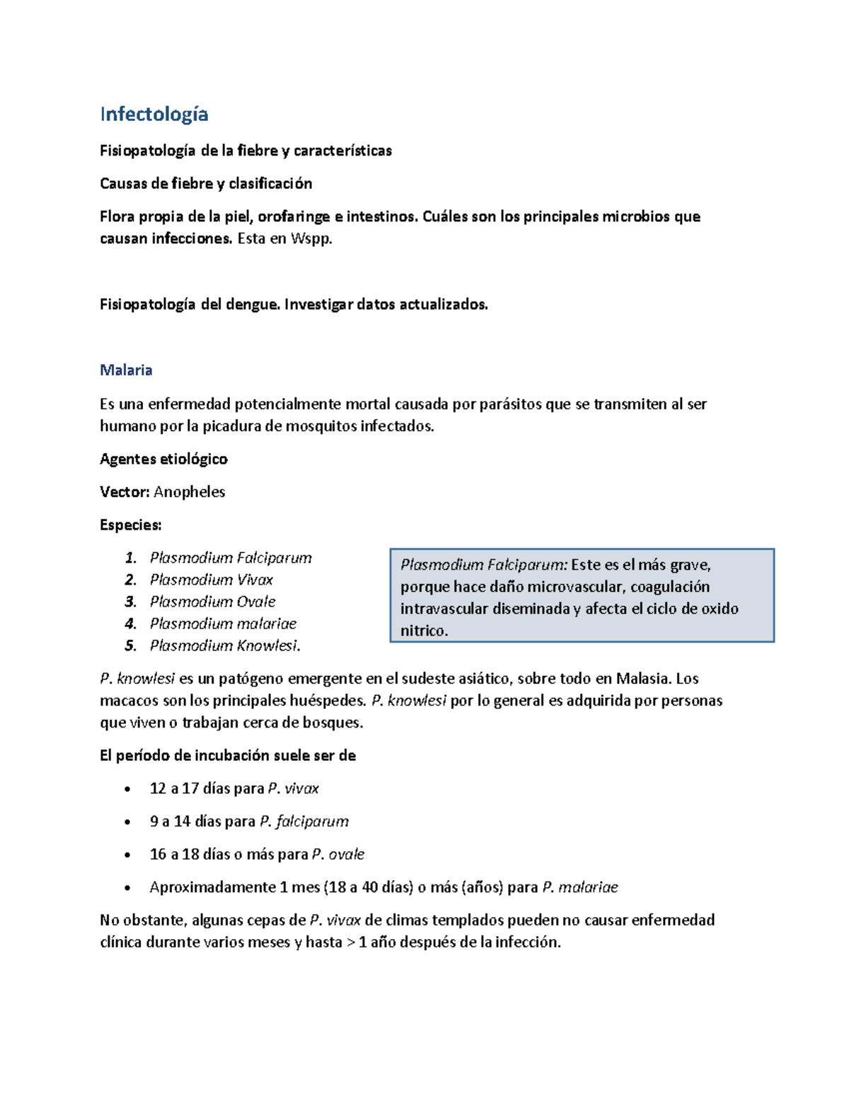 Tarea 1 - Genara - InfectologÌa FisiopatologÌa de la fiebre y ...