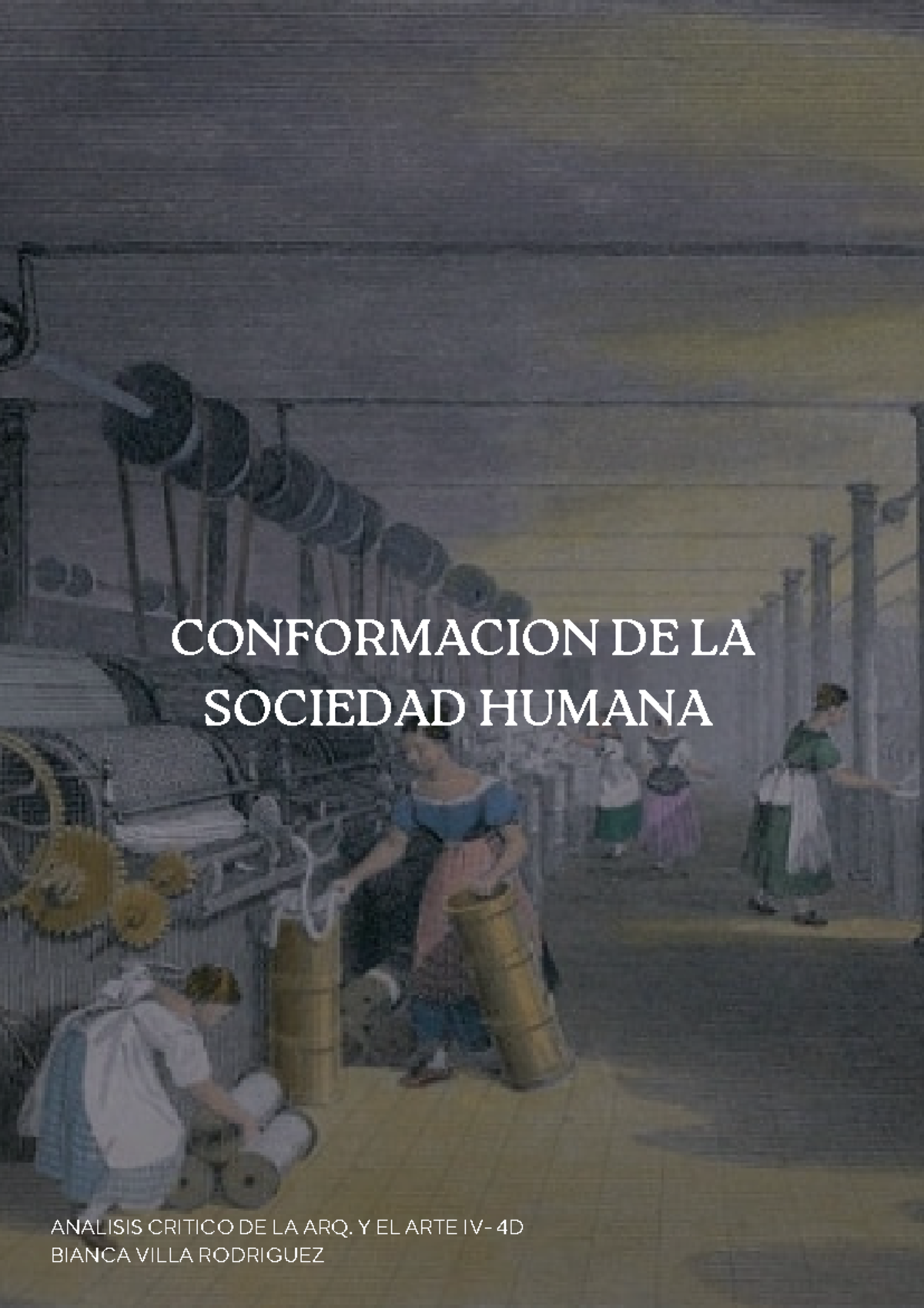 Conformacion de la sociedad humana - CONFORMACION DE LA SOCIEDAD HUMANA ...