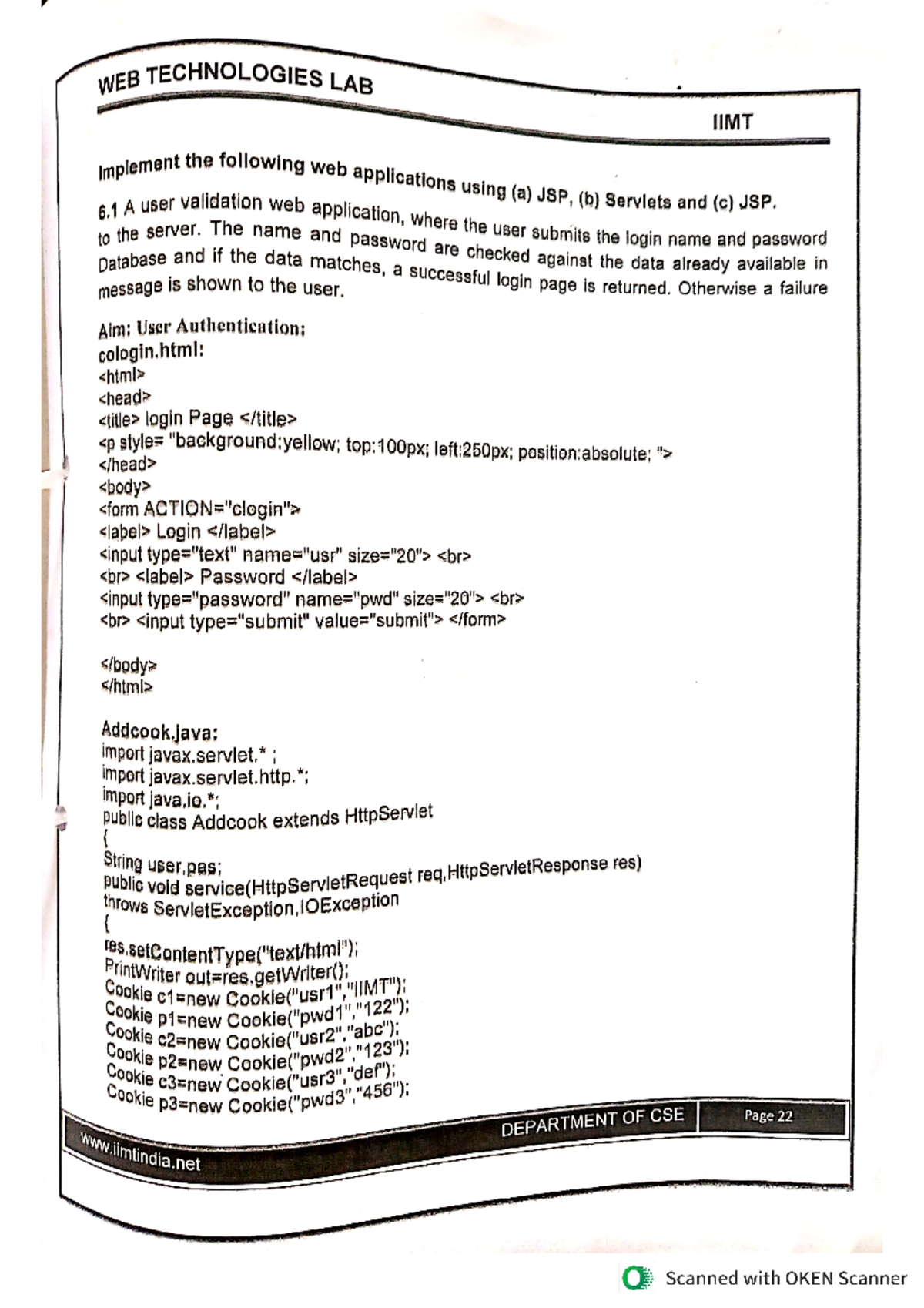 WT7 - Note - Computer science - Studocu