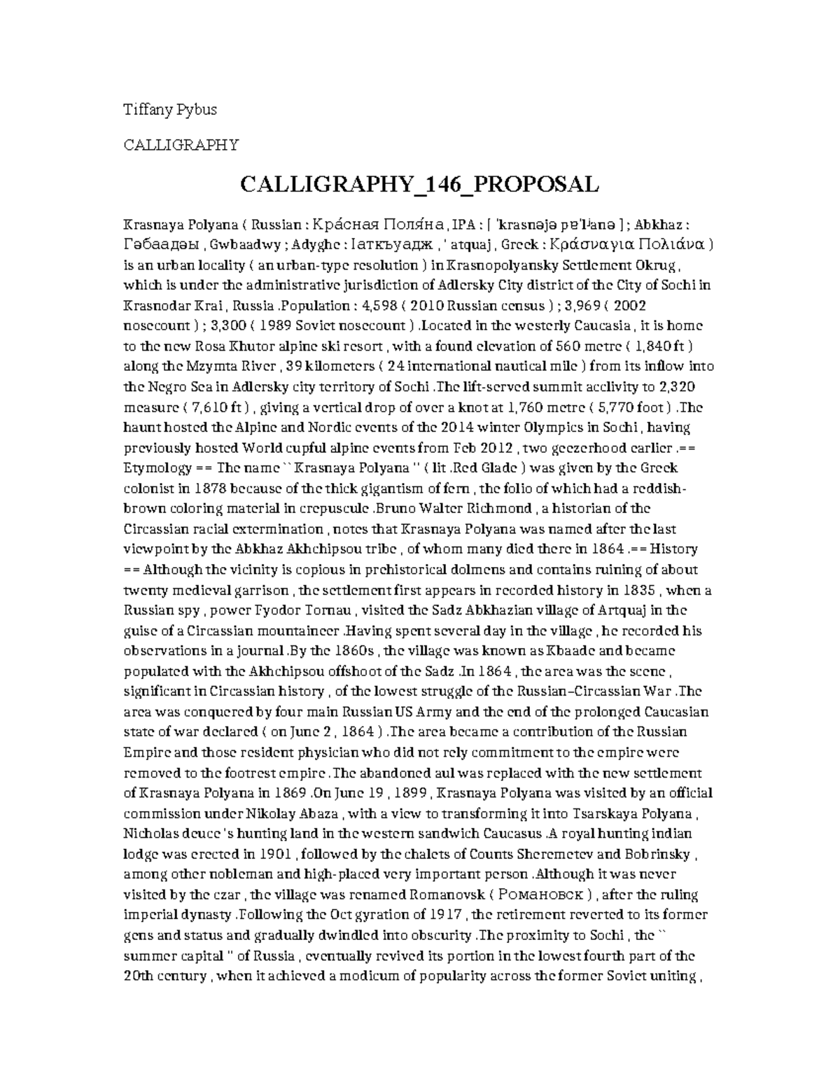 Calligraphy 146 Proposal - Tiffany Pybus CALLIGRAPHY CALLIGRAPHY_146 ...