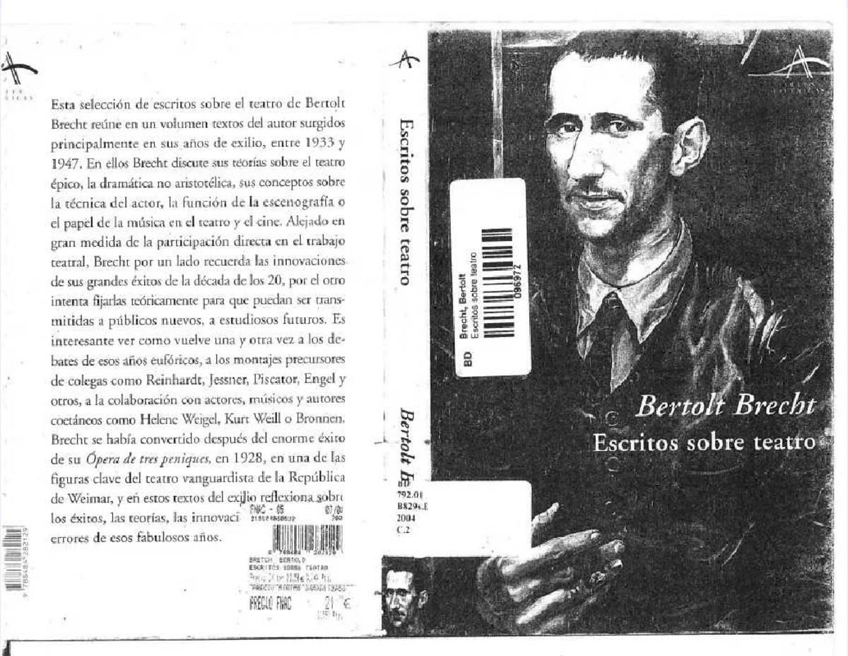 Pdf-escritos-sobre-teatro-brecht-pdf compress - Historia del arte universal - Studocu