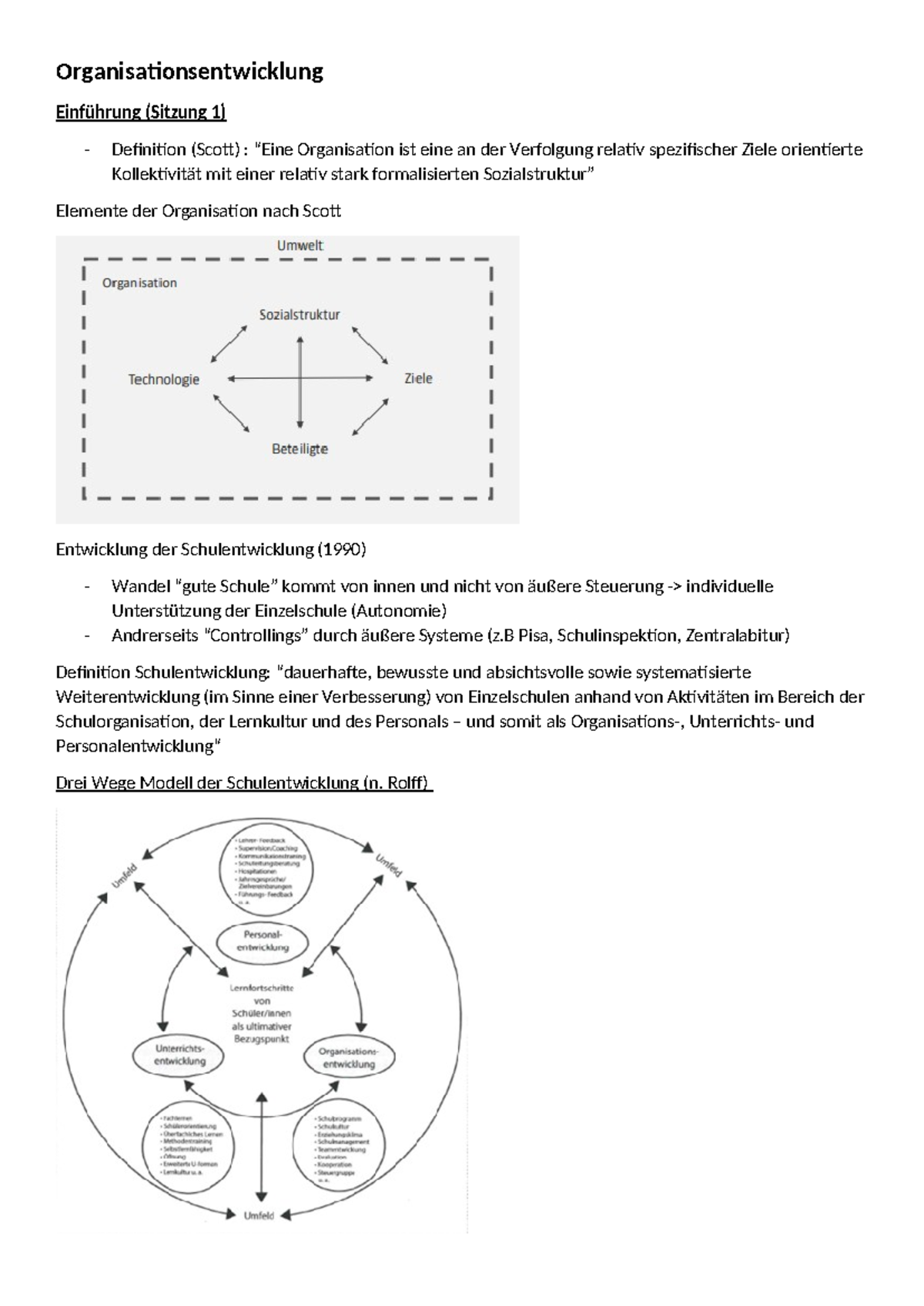 Organisationsentwicklung - Organisationsentwicklung Einführung (Sitzung ...
