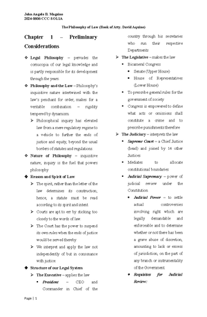 Chapter 8 - Philo of Law - Chapter 8 – Torts and Damages Justice, Compensation and Tort Article ...