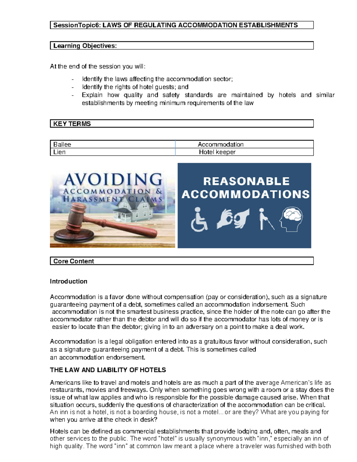 Module-6 - dsa - SessionTopic6: LAWS OF REGULATING ACCOMMODATION ... Module-6 - dsa - SessionTopic6: LAWS OF REGULATING ACCOMMODATION ...