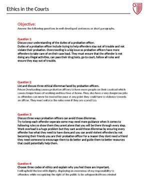 CRJ220-ethics-corrections-reflection submission - Ethics in Corrections ...