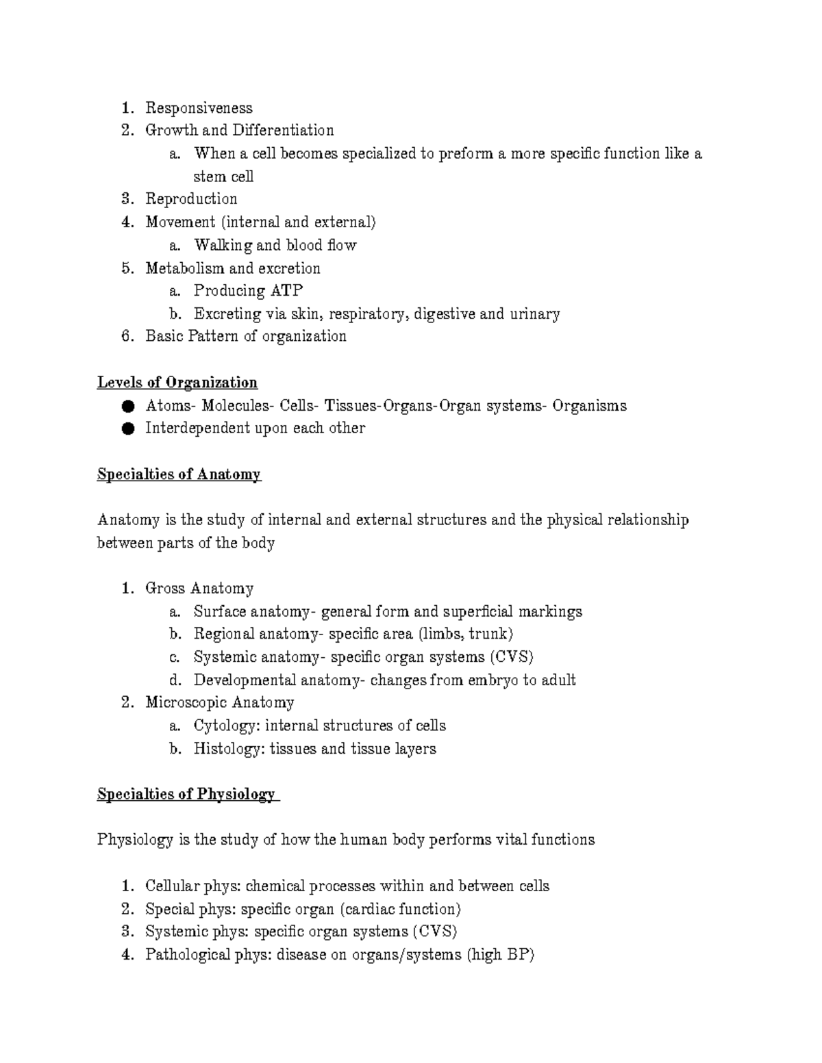 Intro to A&P- CH - Leal - Responsiveness Growth and Differentiation a ...