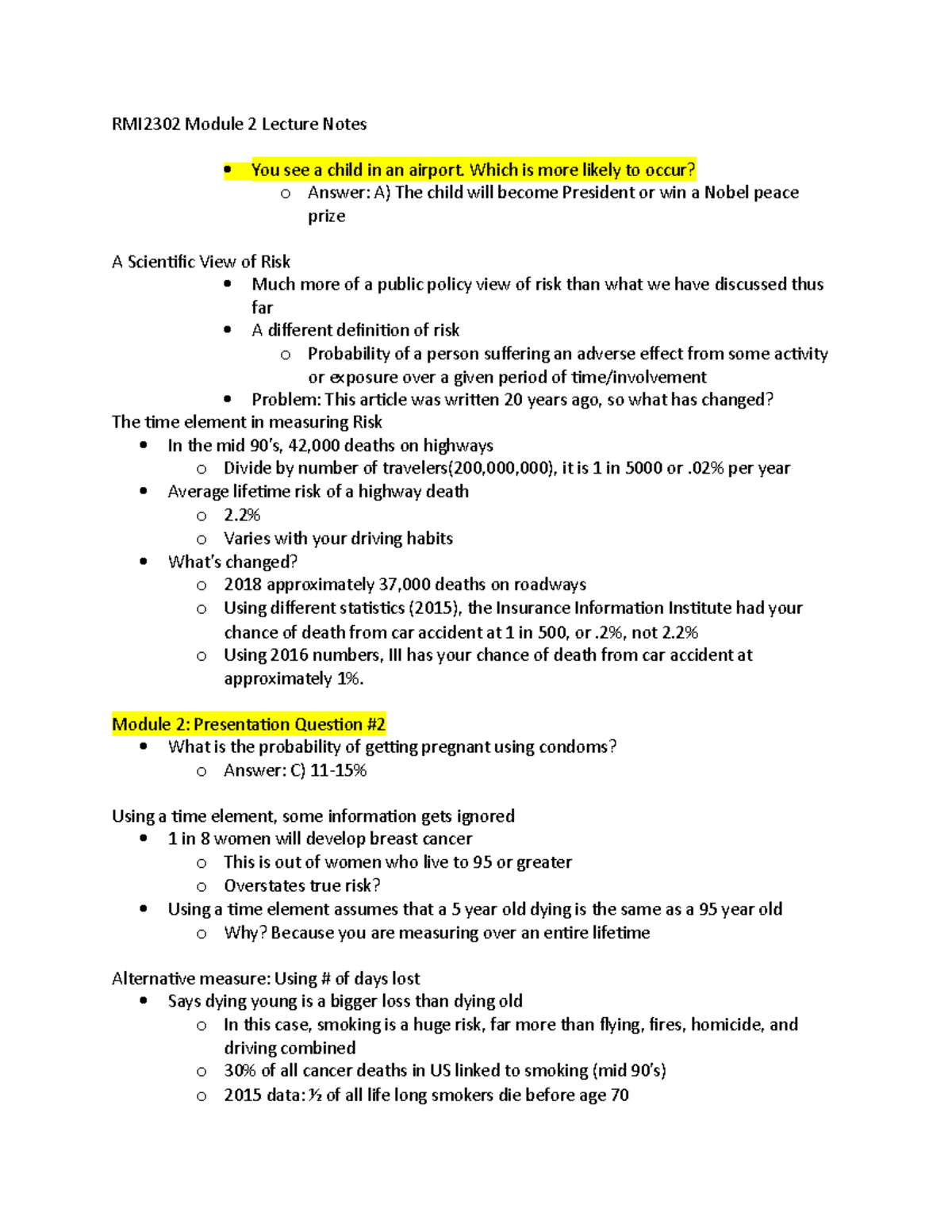 RMI2302 Module 2 Lecture Notes Part 1 Scientific View - RMI2302 Module ...